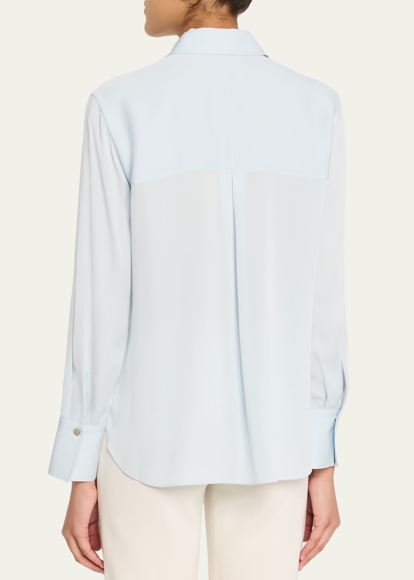 Vince Classic Button-Front Blouse - Bergdorf Goodman