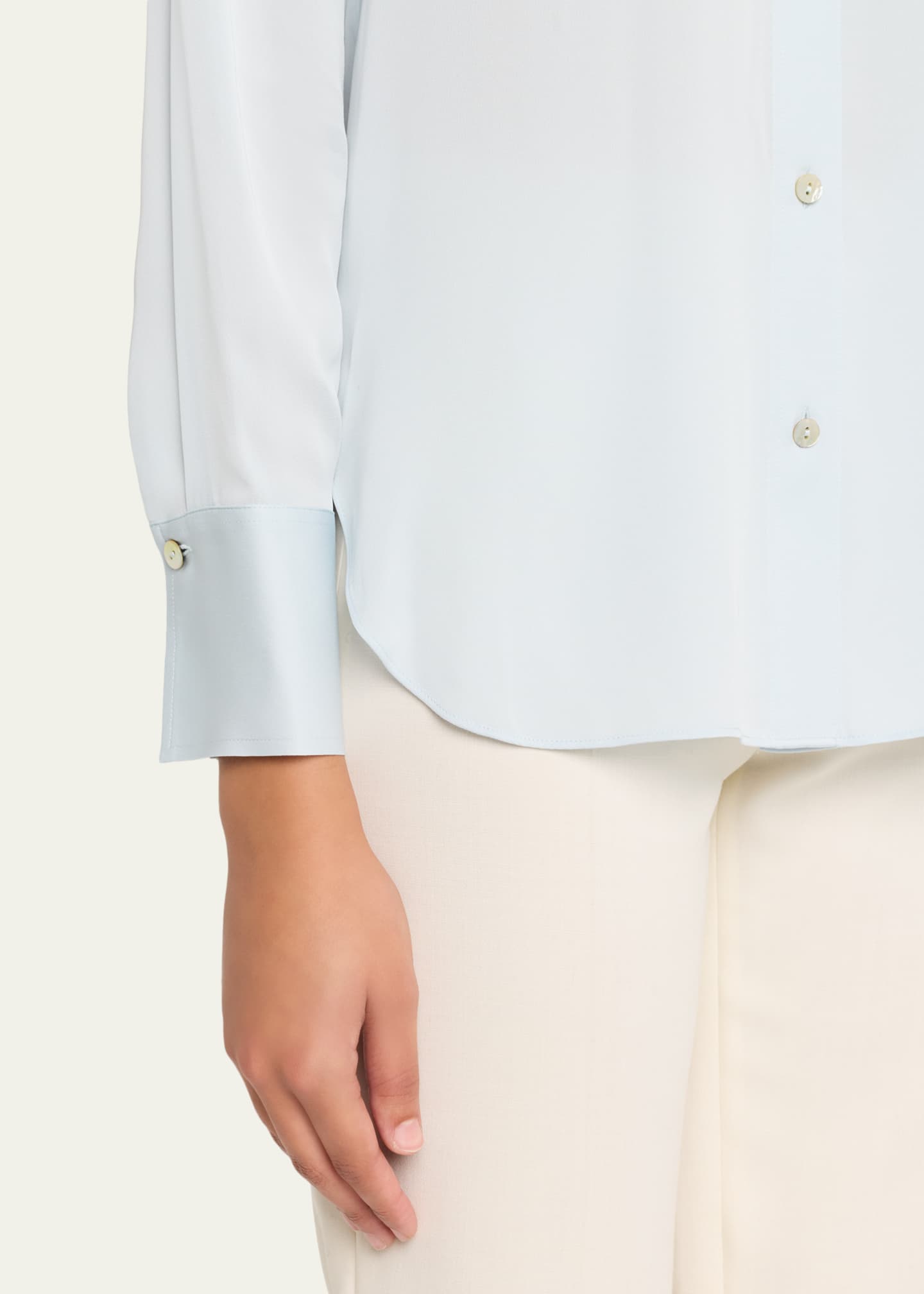 Vince Classic Button-Front Blouse - Bergdorf Goodman