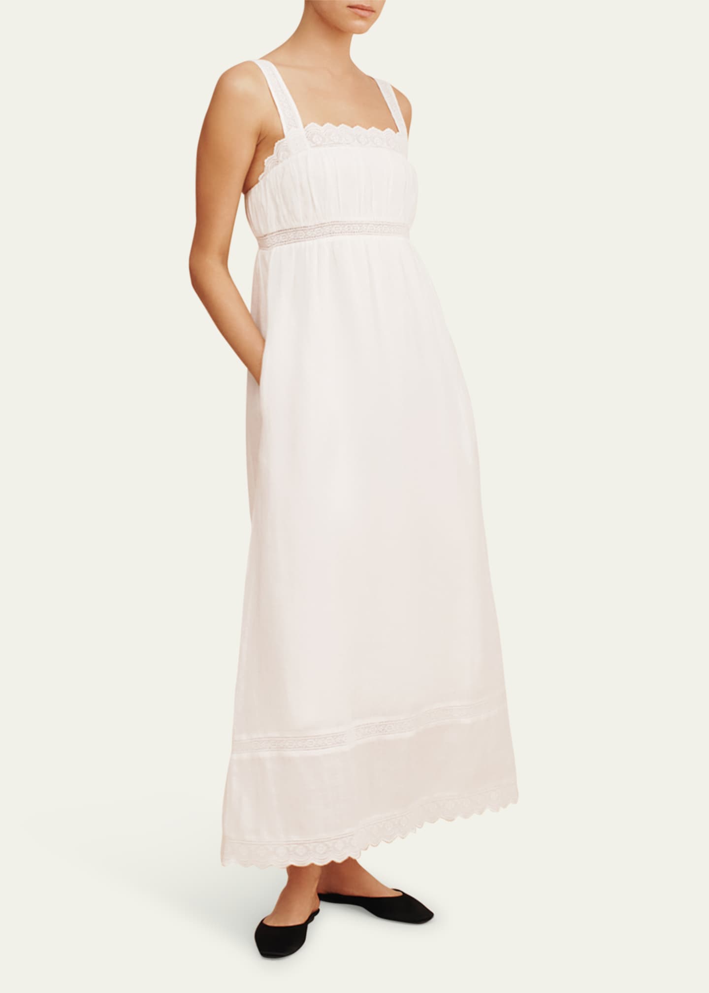 Posse Grace Lace-Trim Shift Dress - Bergdorf Goodman
