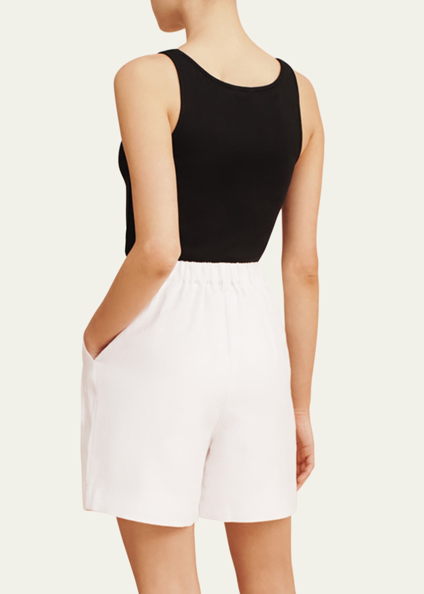 Posse Rosalie Linen Tank Top - Bergdorf Goodman