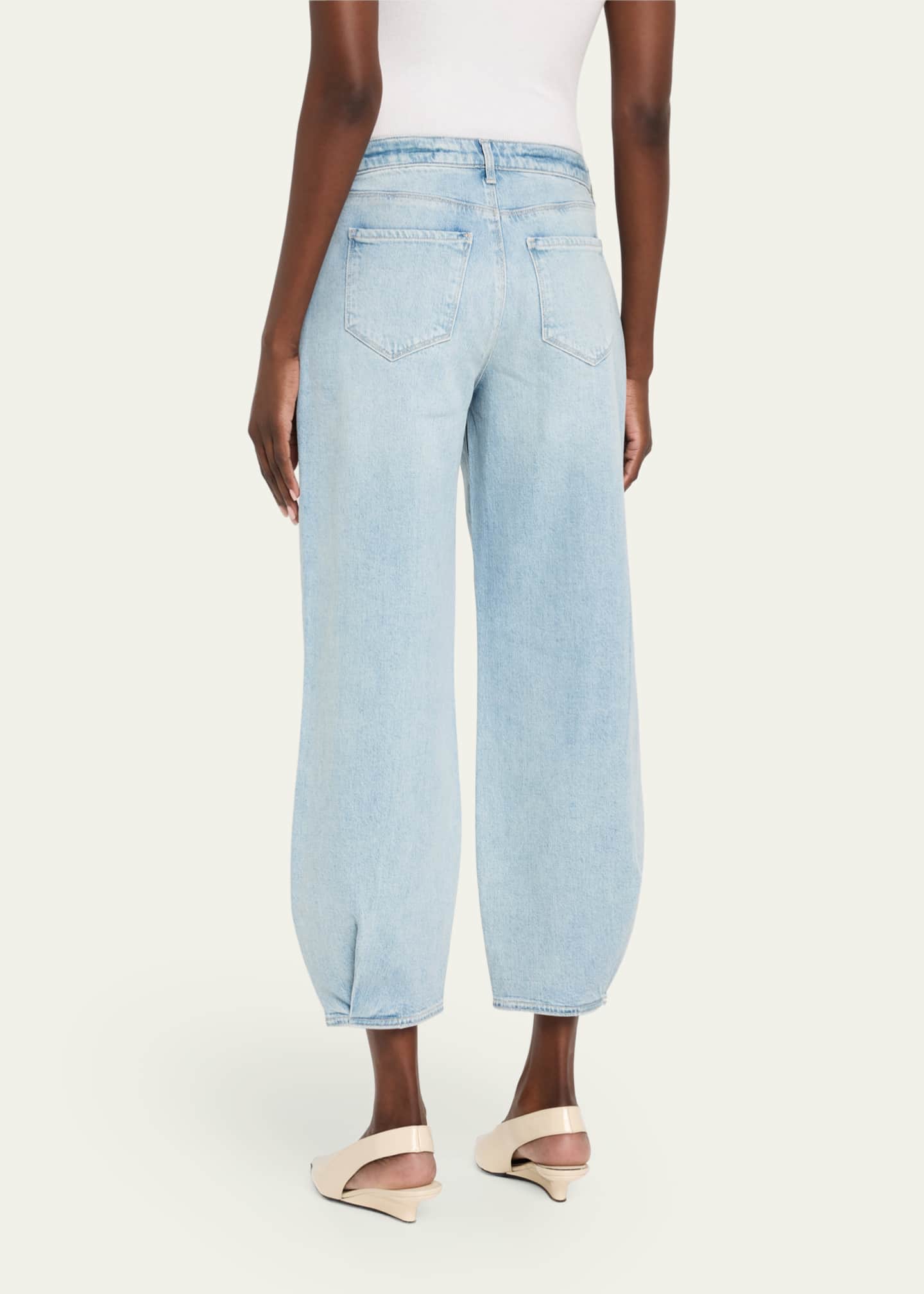 L'Agence Krista High-Rise Tapered Jeans - Bergdorf Goodman