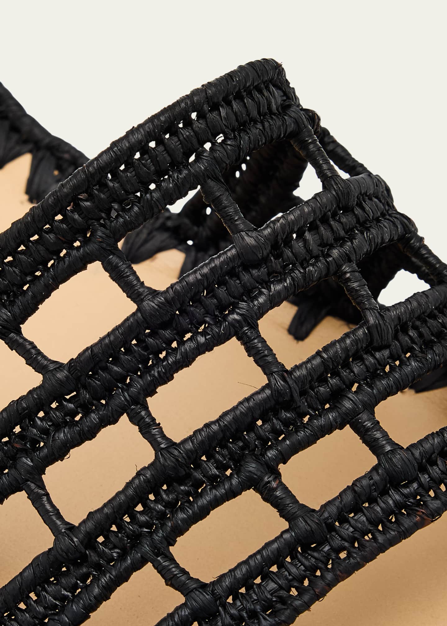 Carrie Forbes Alana Raffia Flat Slide Sandals - Bergdorf Goodman