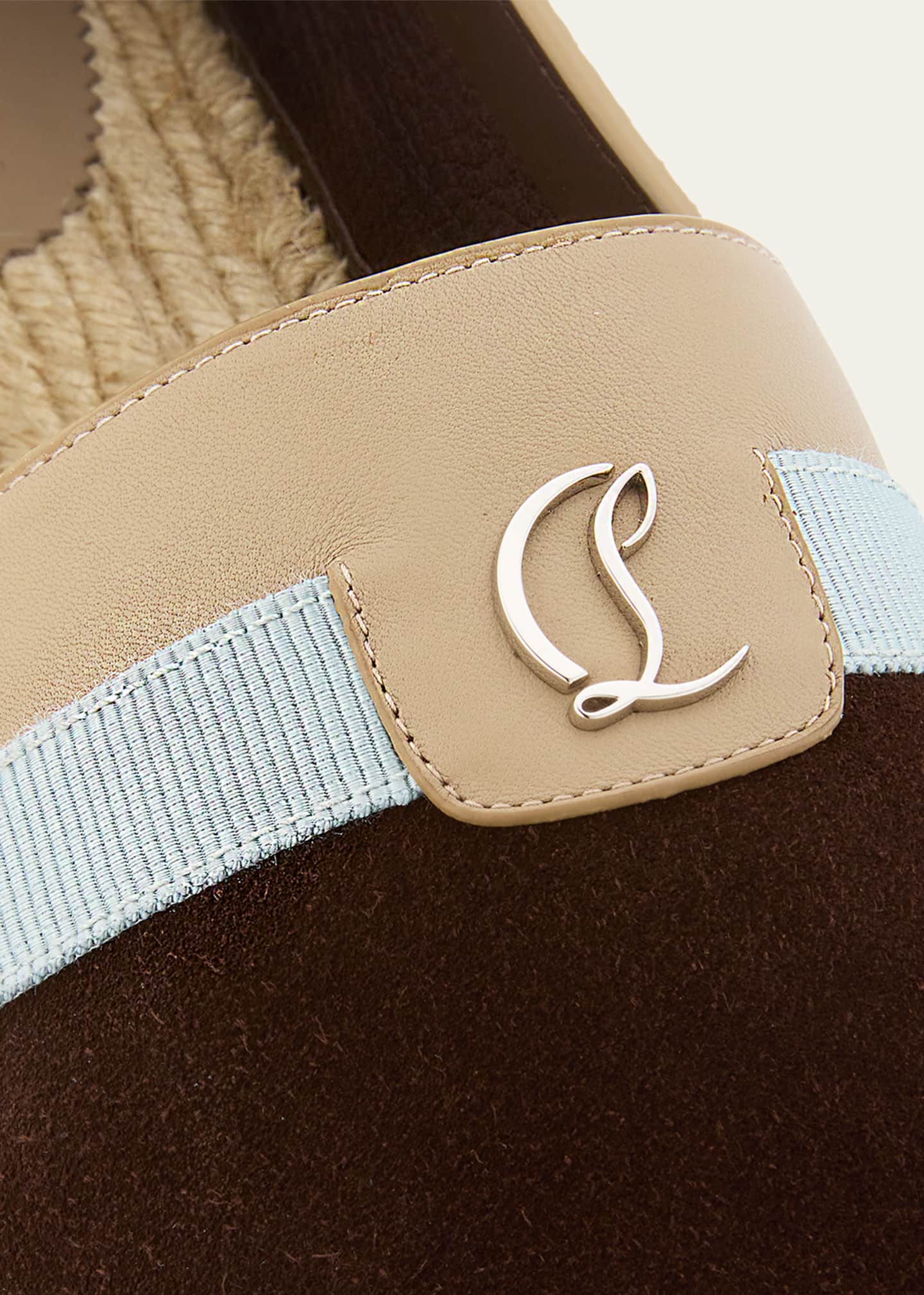 Christian Louboutin Men's Alfarica Nubuck Leather Espadrilles ...