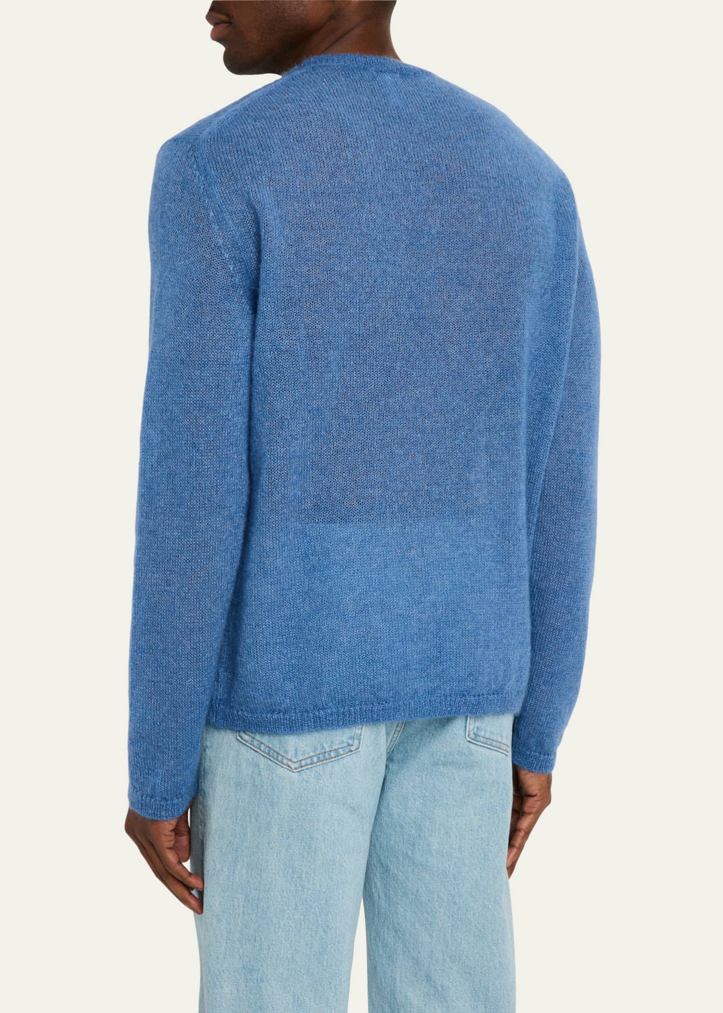 Massimo Alba Men's Leonard Mohair and Silk Crewneck Sweater - Bergdorf ...