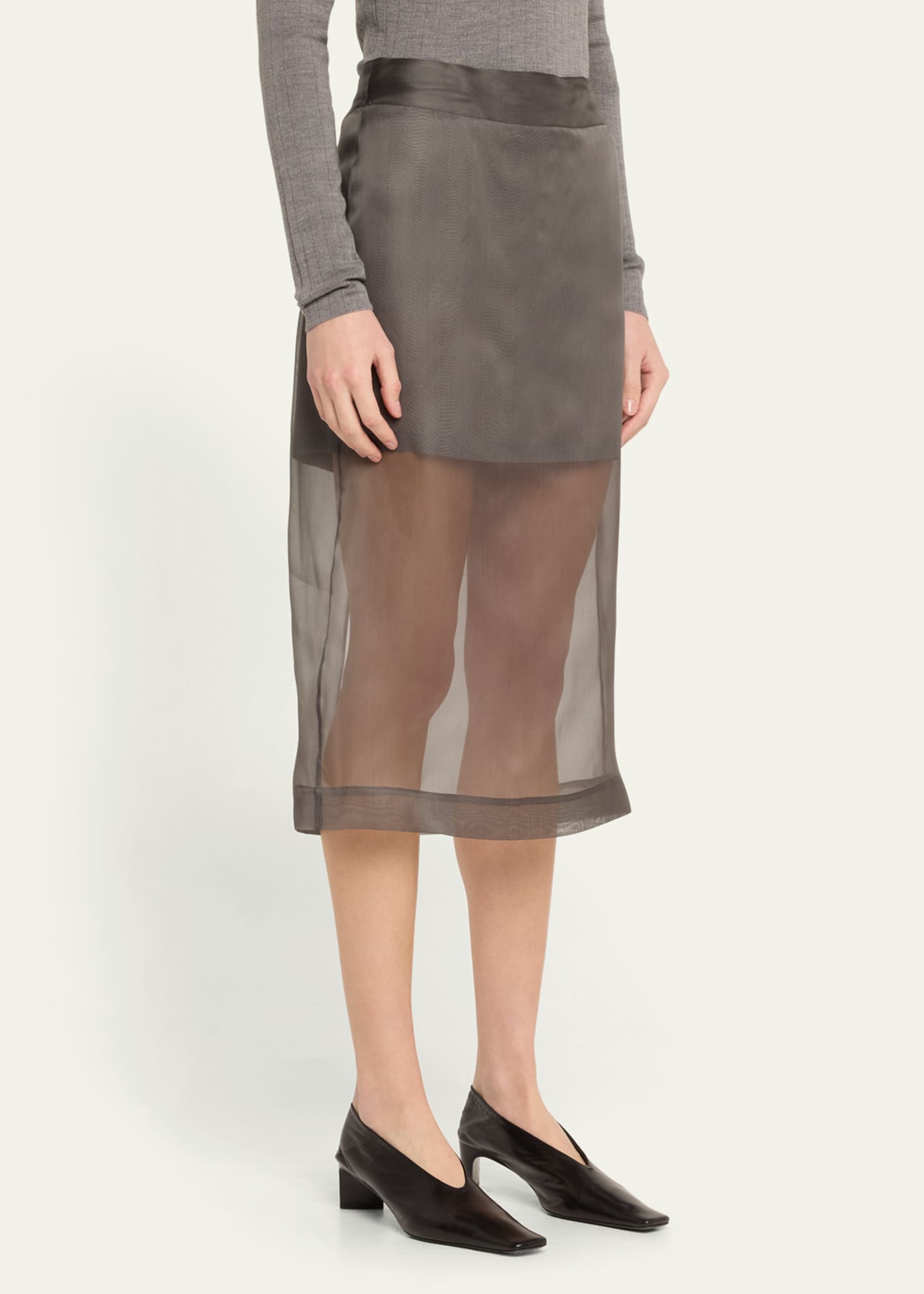 MARIA MCMANUS Low Rise Sheer Skirt - Bergdorf Goodman