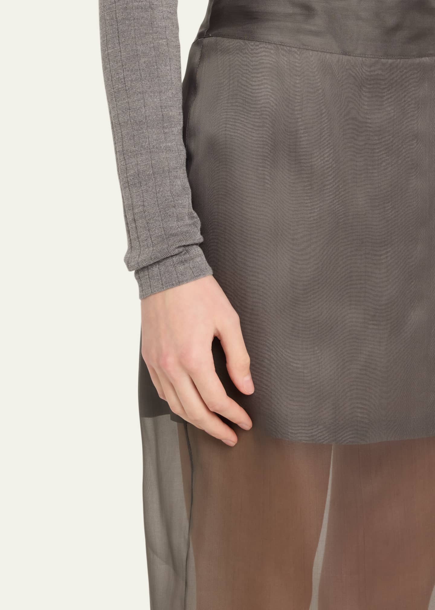 MARIA MCMANUS Low Rise Sheer Skirt - Bergdorf Goodman