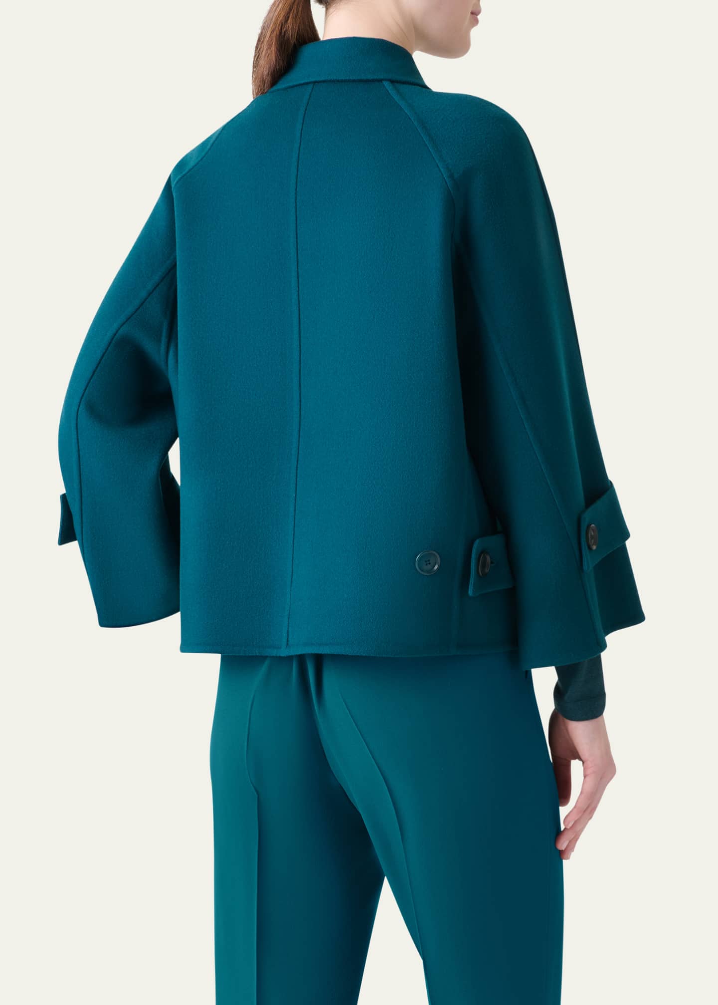 Akris Alisa Cashmere Double-Face A-Line Jacket - Bergdorf Goodman