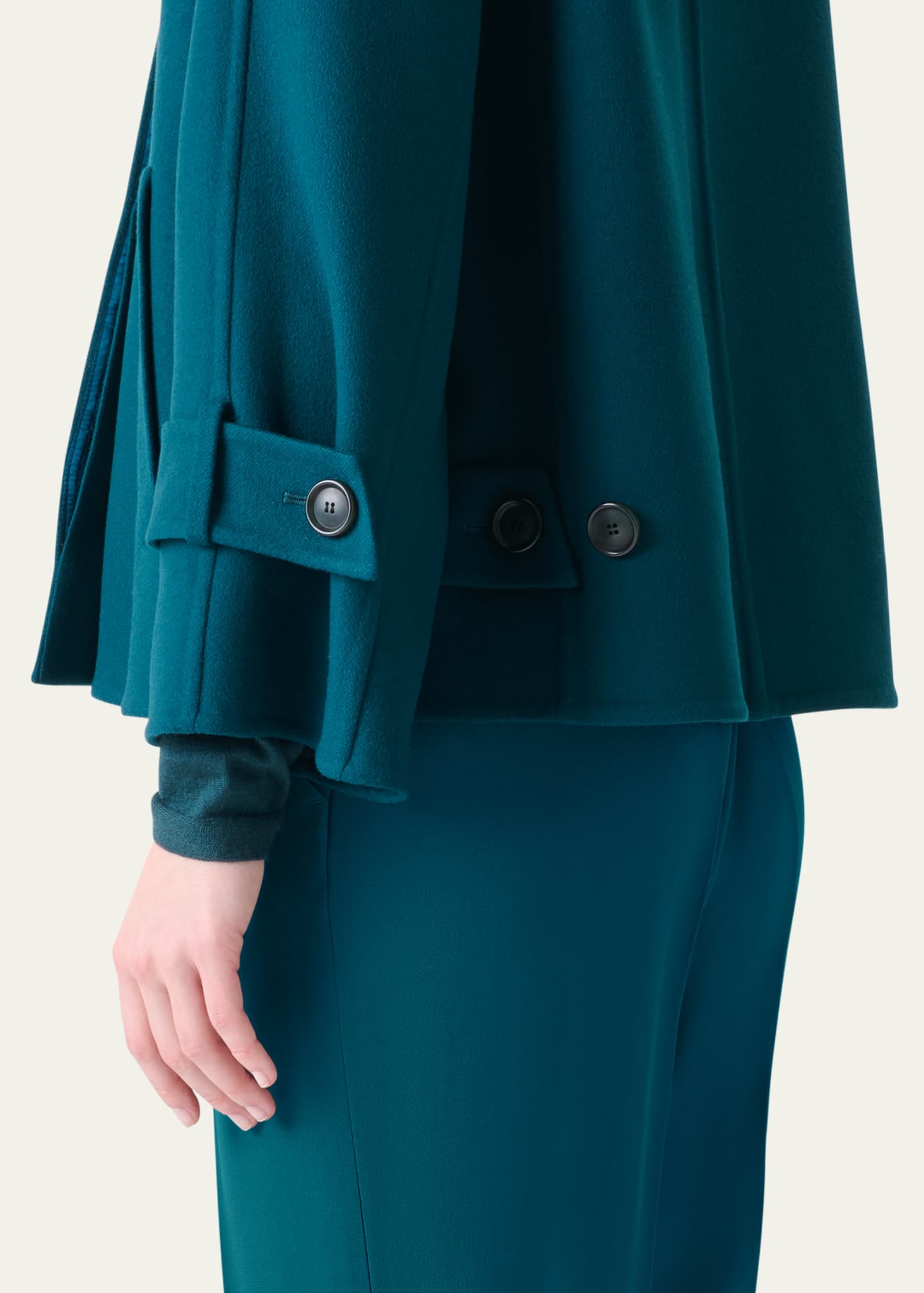 Akris Alisa Cashmere Double-Face A-Line Jacket - Bergdorf Goodman