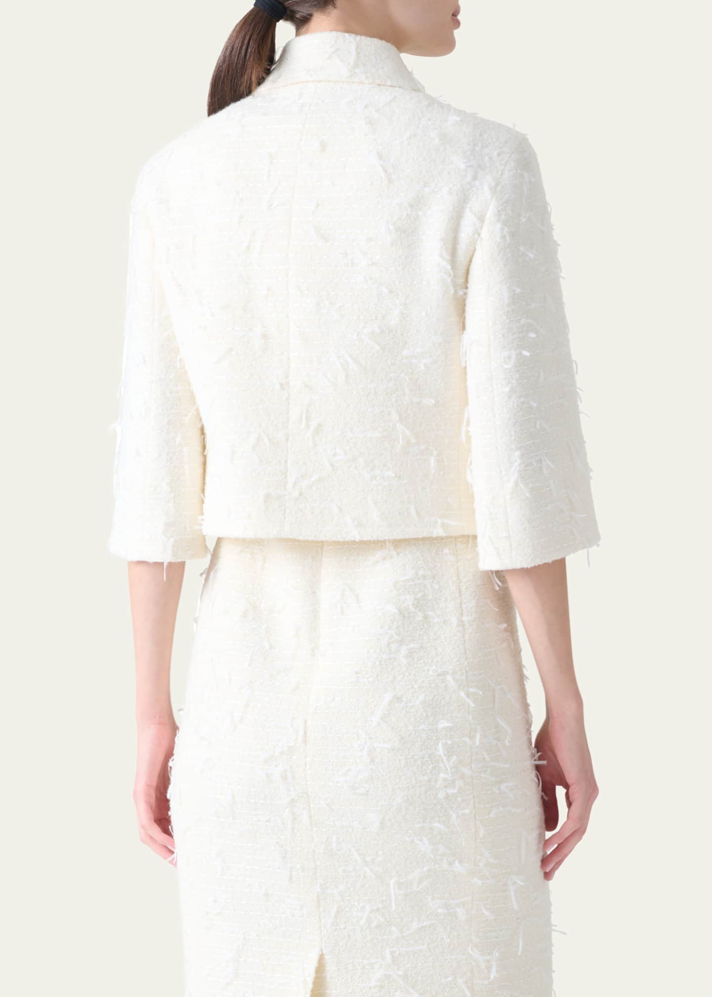 Akris Winslow Boucle Sequined Short Jacket - Bergdorf Goodman