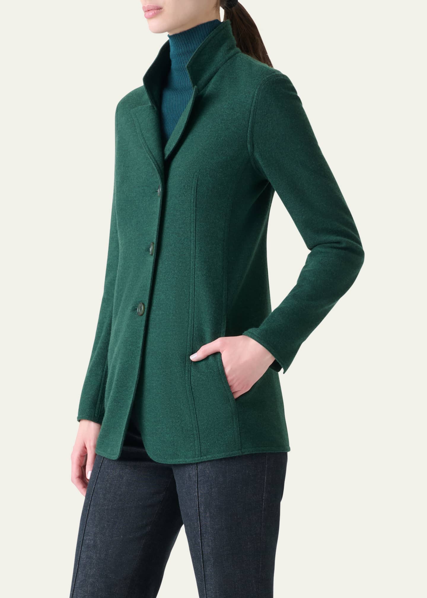 Akris Liam Cashmere Jersey Jacket - Bergdorf Goodman