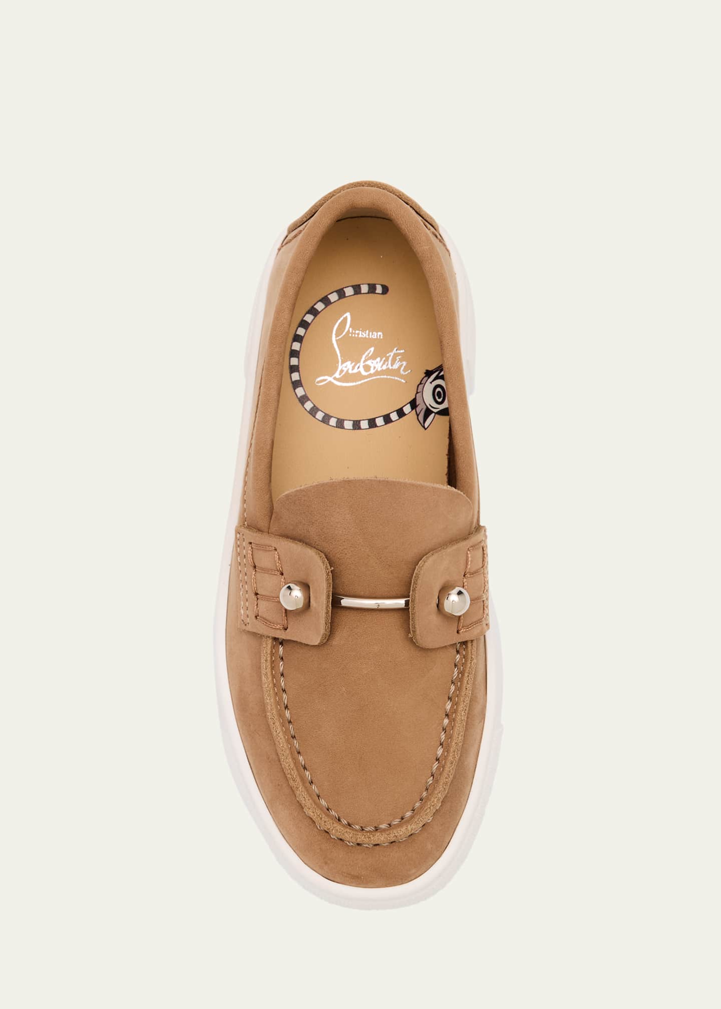 Christian Louboutin Boy's Chambelikid Nubuck Leather Boat Shoes ...