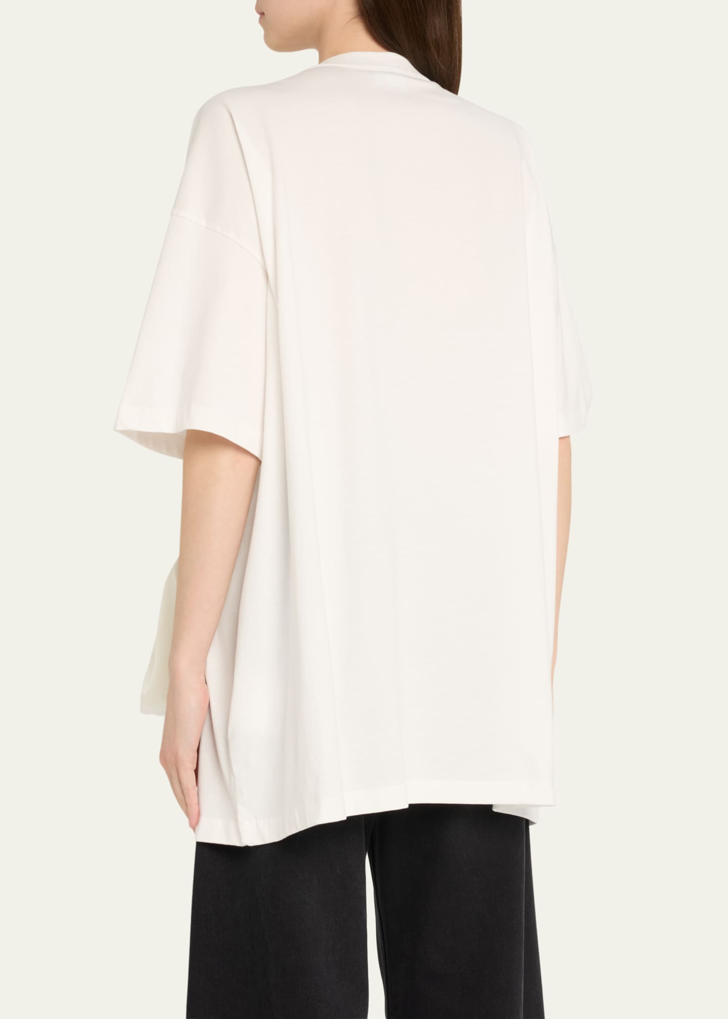 VAQUERA Lace Teddy Oversized Jersey Tee - Bergdorf Goodman VAQUERA Lace Teddy Oversized Jersey Tee - Bergdorf Goodman