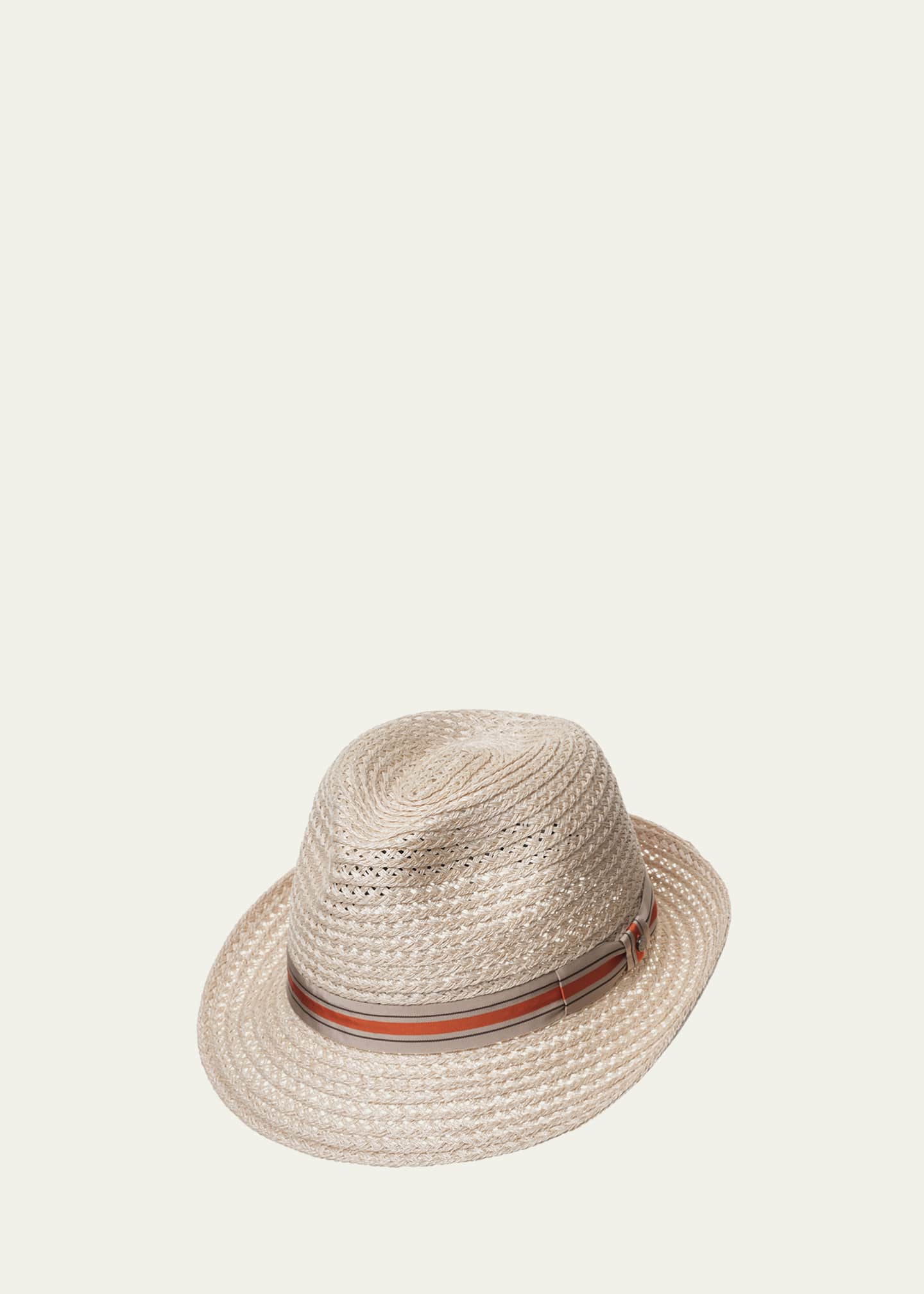 Inverni Men's Trilby Hemp and Cotton Fedora Hat - Bergdorf Goodman