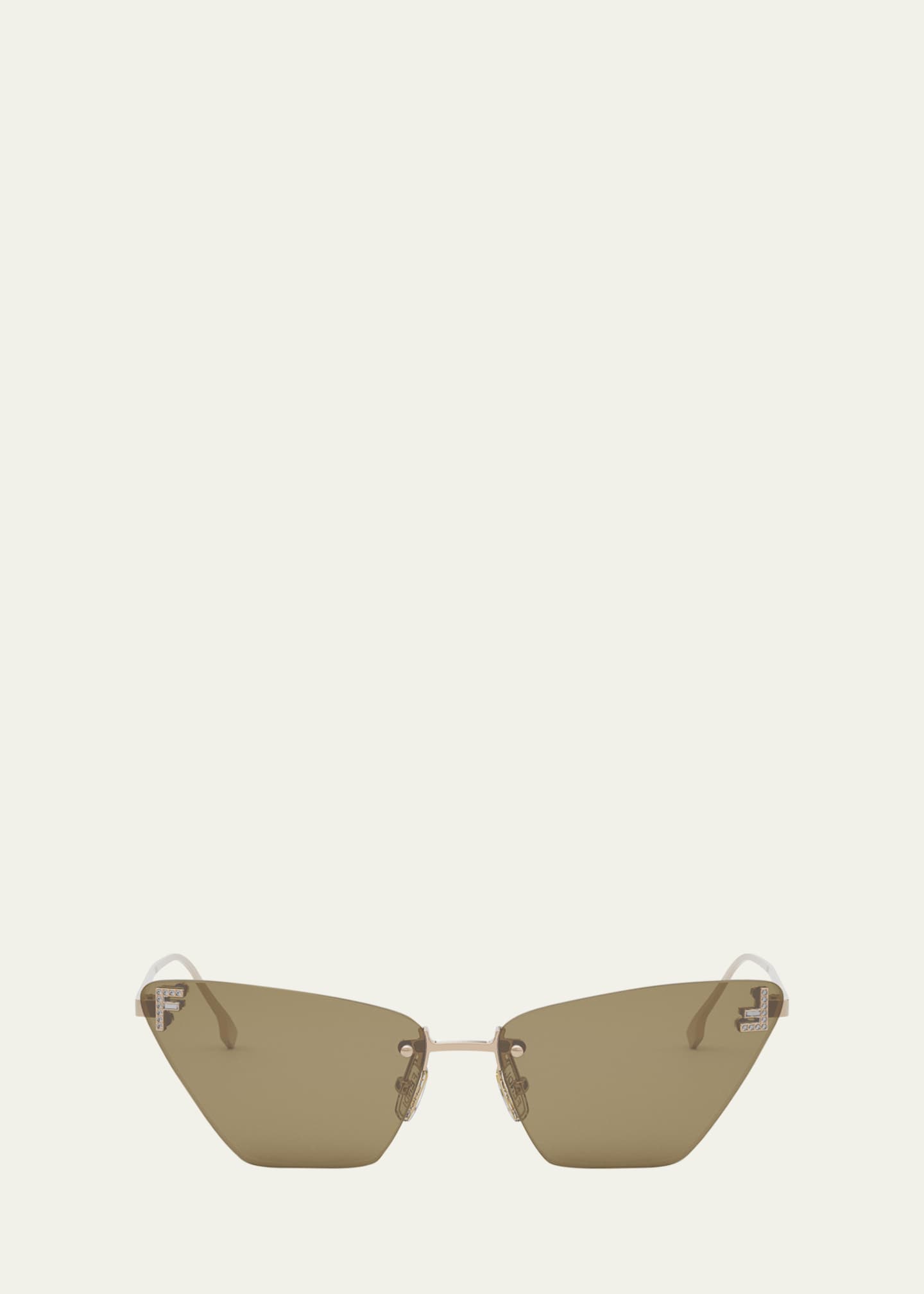 Fendi FE4160US Cat-Eye Crystalized Logo Sunglasses - Bergdorf Goodman