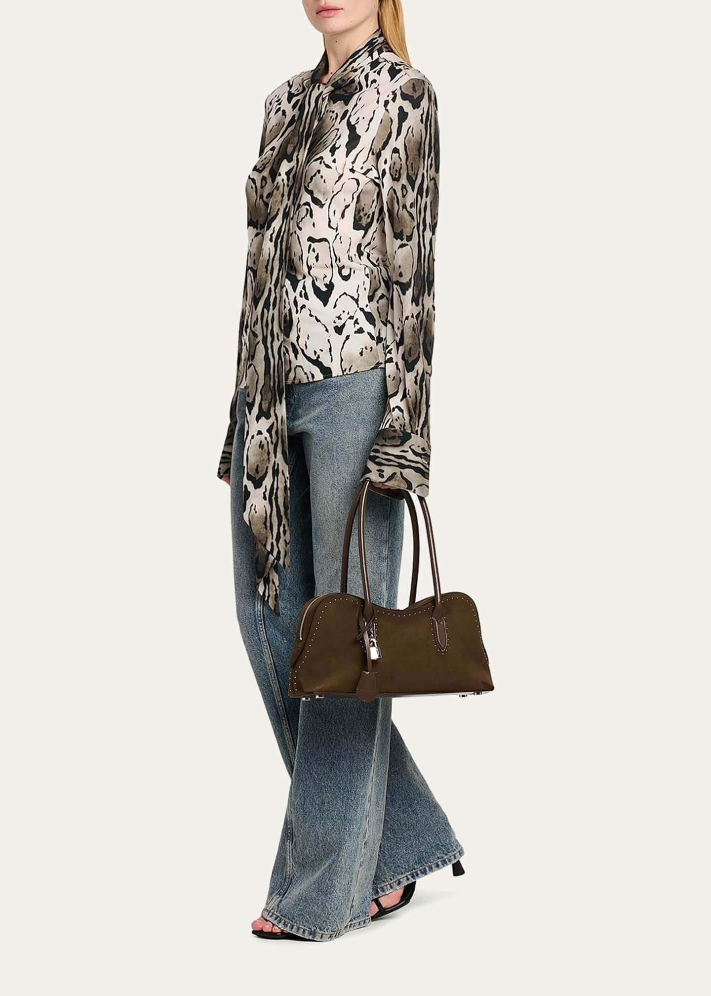 Stella McCartney Ryder Vegan Suede Shoulder Bag - Bergdorf Goodman