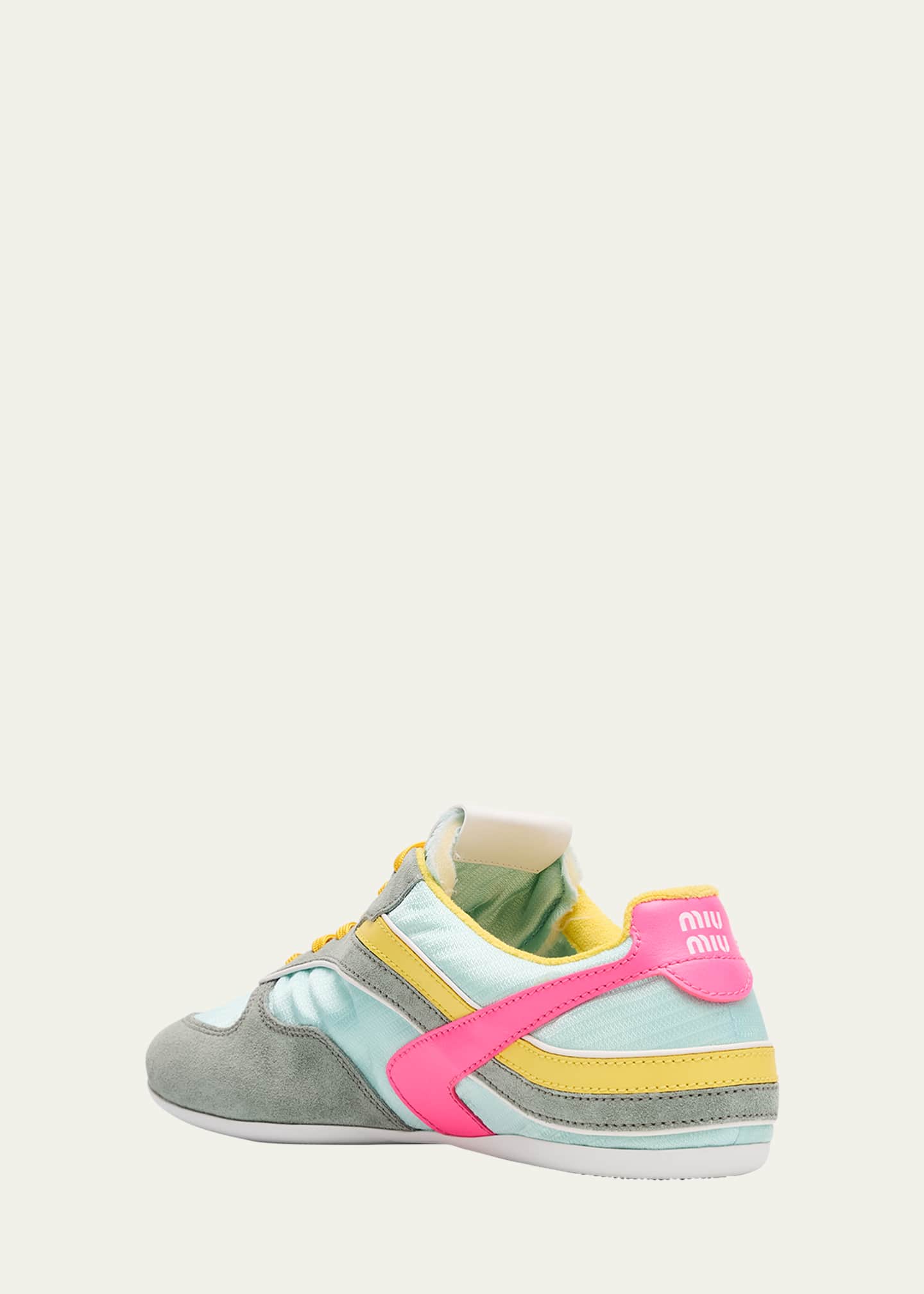 Miu Miu Colorblock Nylon Tech Runner Sneakers - Bergdorf Goodman