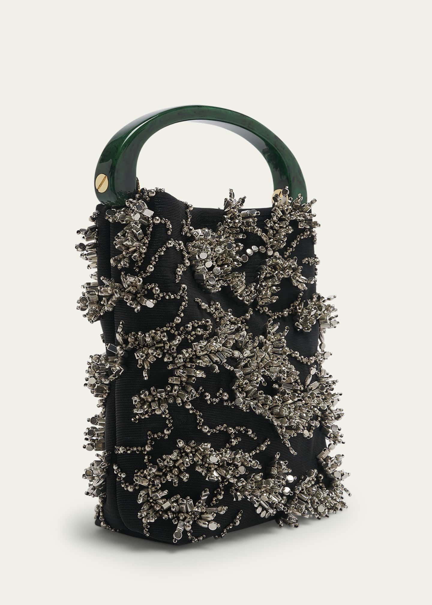Dries Van Noten Crisp Embellished Top-Handle Bag - Bergdorf Goodman