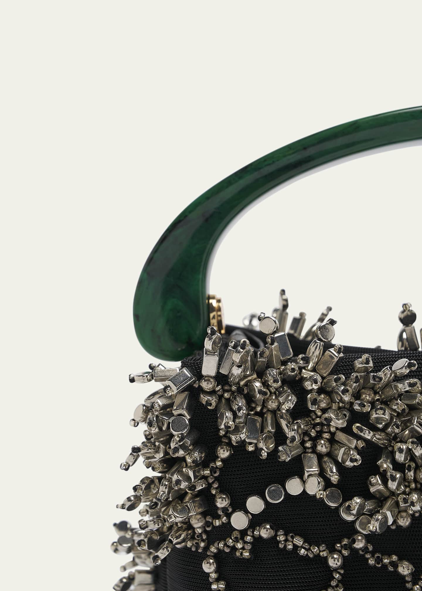 Dries Van Noten Crisp Embellished Top-Handle Bag - Bergdorf Goodman