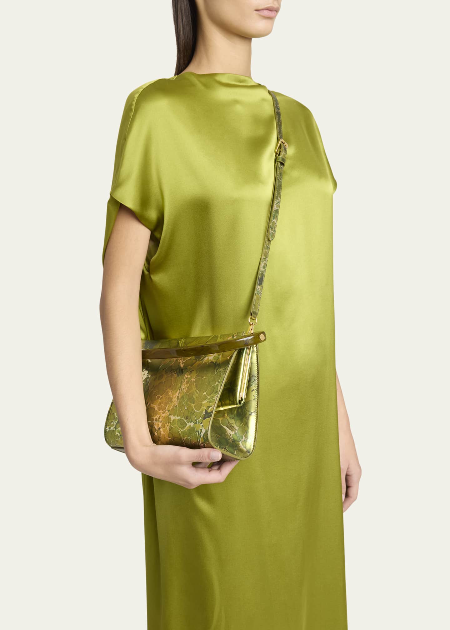 Dries Van Noten Crisp Printed Top-Handle Bag - Bergdorf Goodman