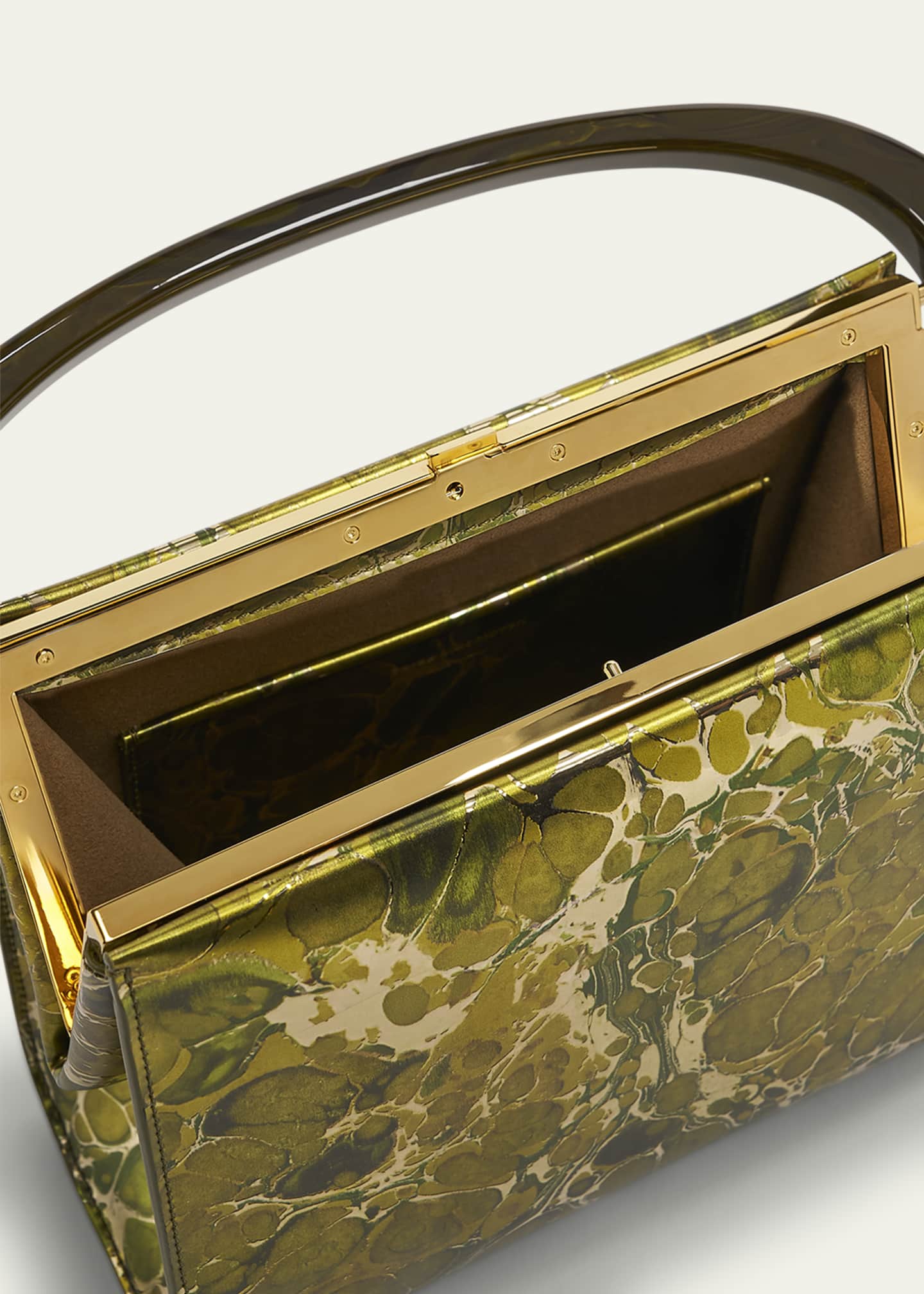 Dries Van Noten Crisp Printed Top-Handle Bag - Bergdorf Goodman