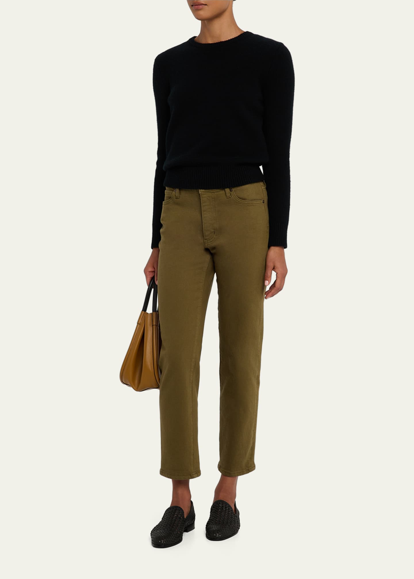 FRAME The Borrowed Denim Pants - Bergdorf Goodman