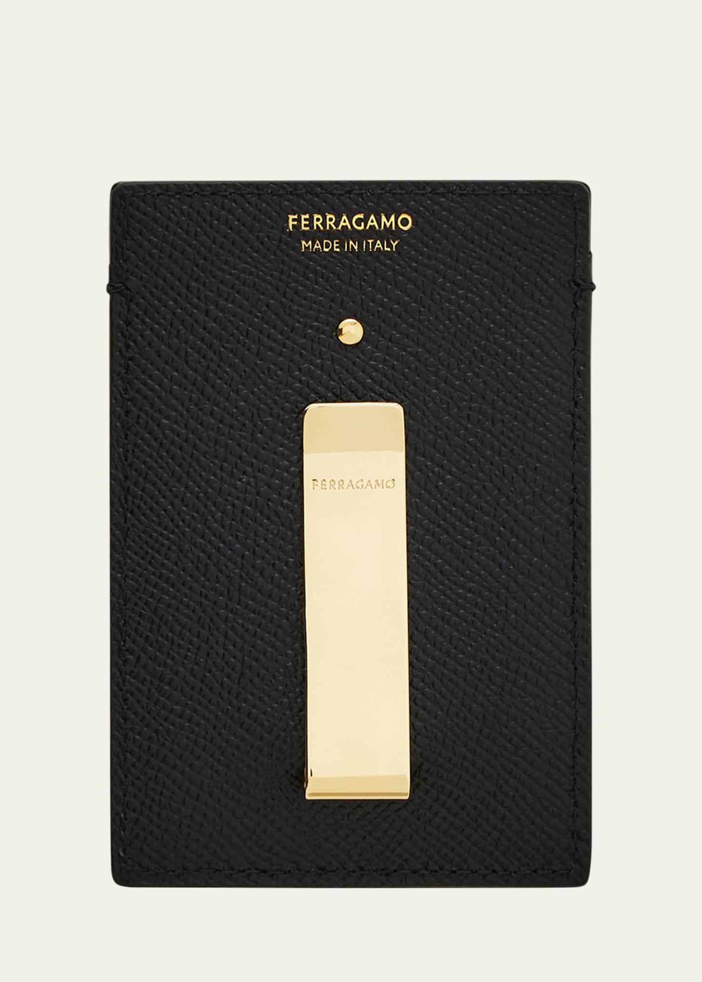 Ferragamo Men's Micro Gancio Money Clip Card Holder - Bergdorf Goodman