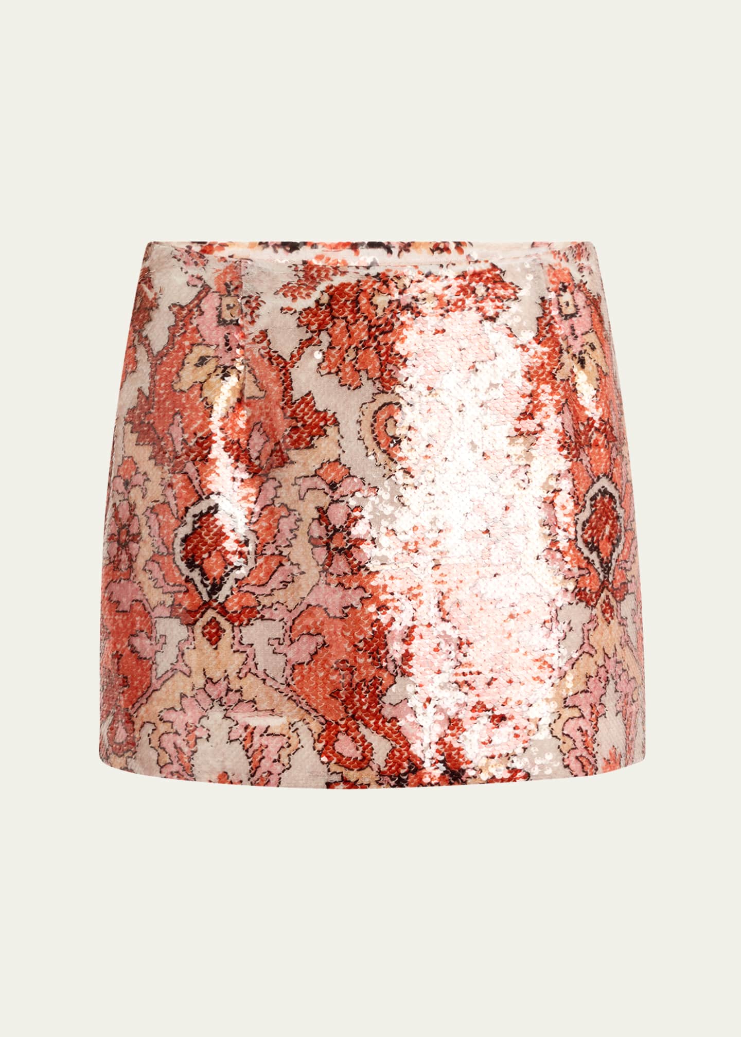 Cinq a Sept Juno Sequined Damask Mini Skirt - Bergdorf Goodman
