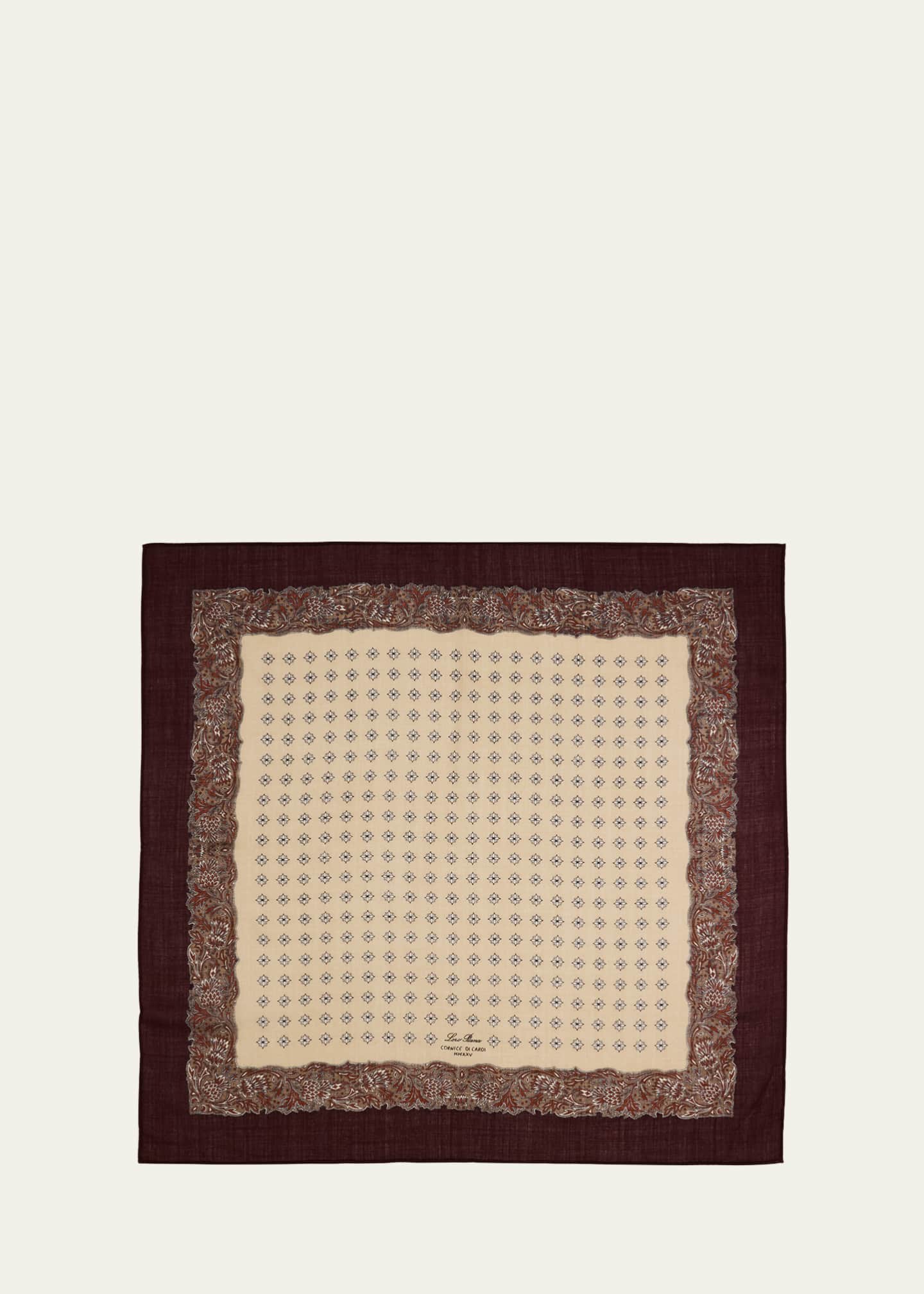 Loro Piana Men's Cornice di Cardi Wool Foulard - Bergdorf Goodman