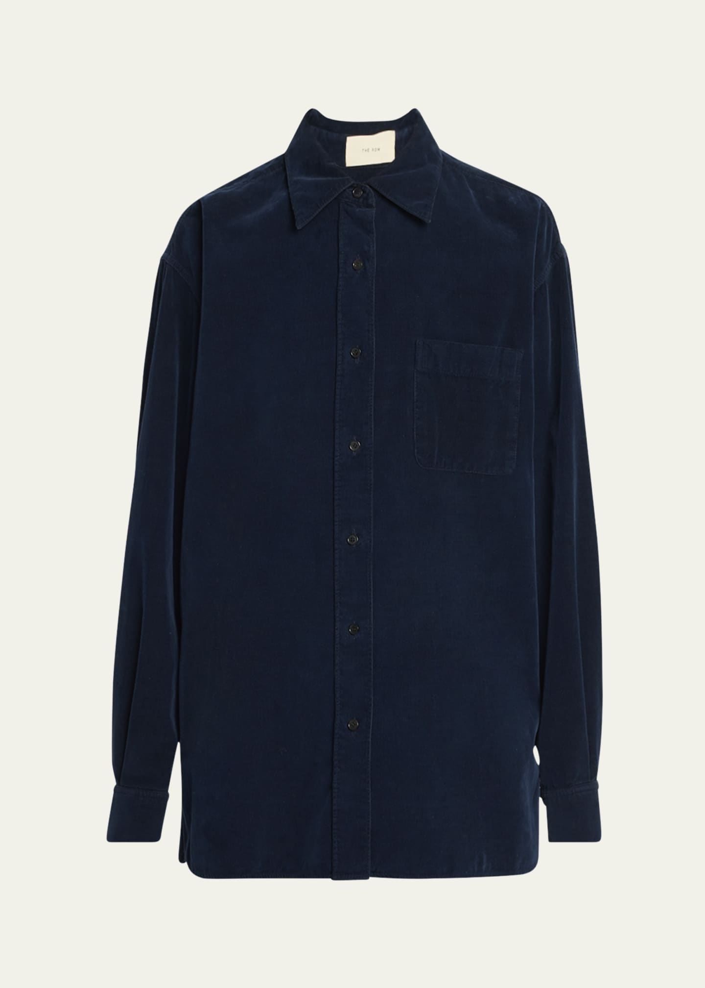 THE ROW Nesson Button Down Silk Shirt - Bergdorf Goodman