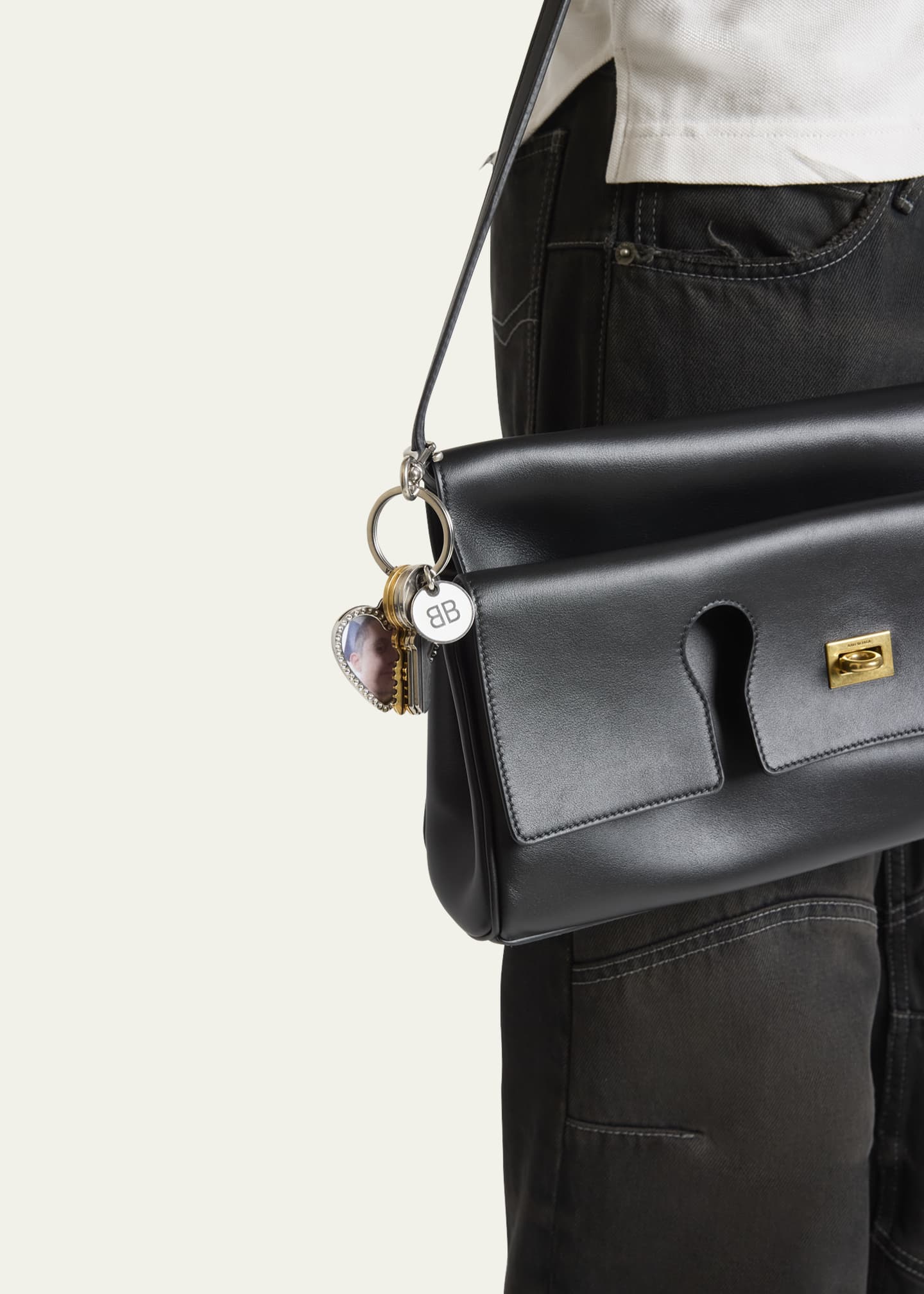 Balenciaga Heart Charms Keyring - Bergdorf Goodman