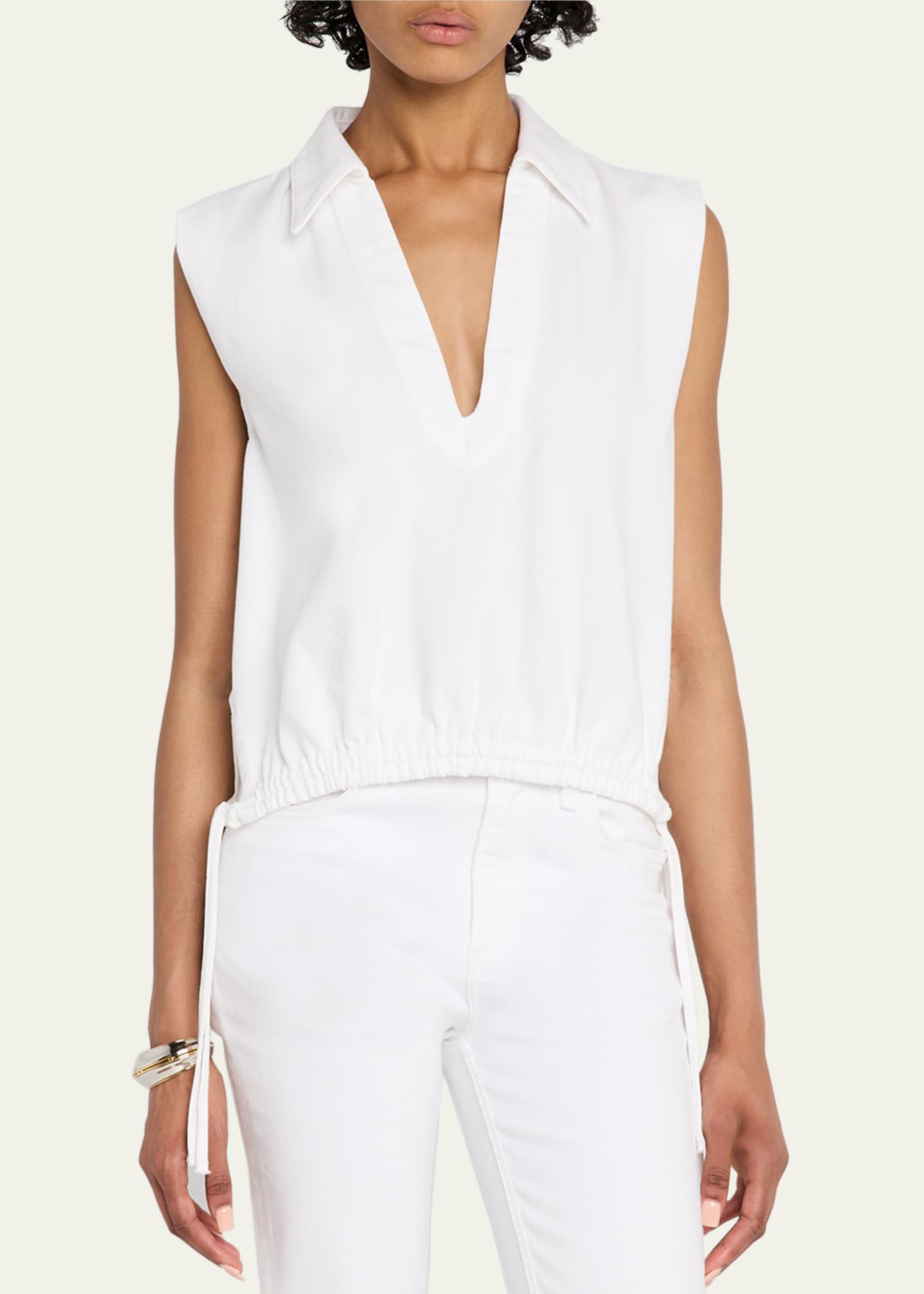 Rag & Bone Fiona Ultra Featherweight V-Neck Top - Bergdorf Goodman