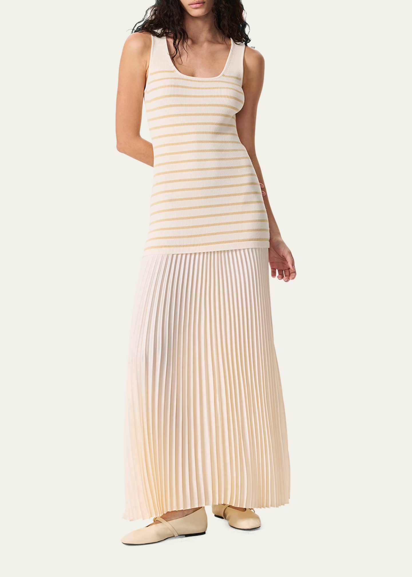 Rag & Bone Millie Stripe Drop-Waist Tank Dress - Bergdorf Goodman