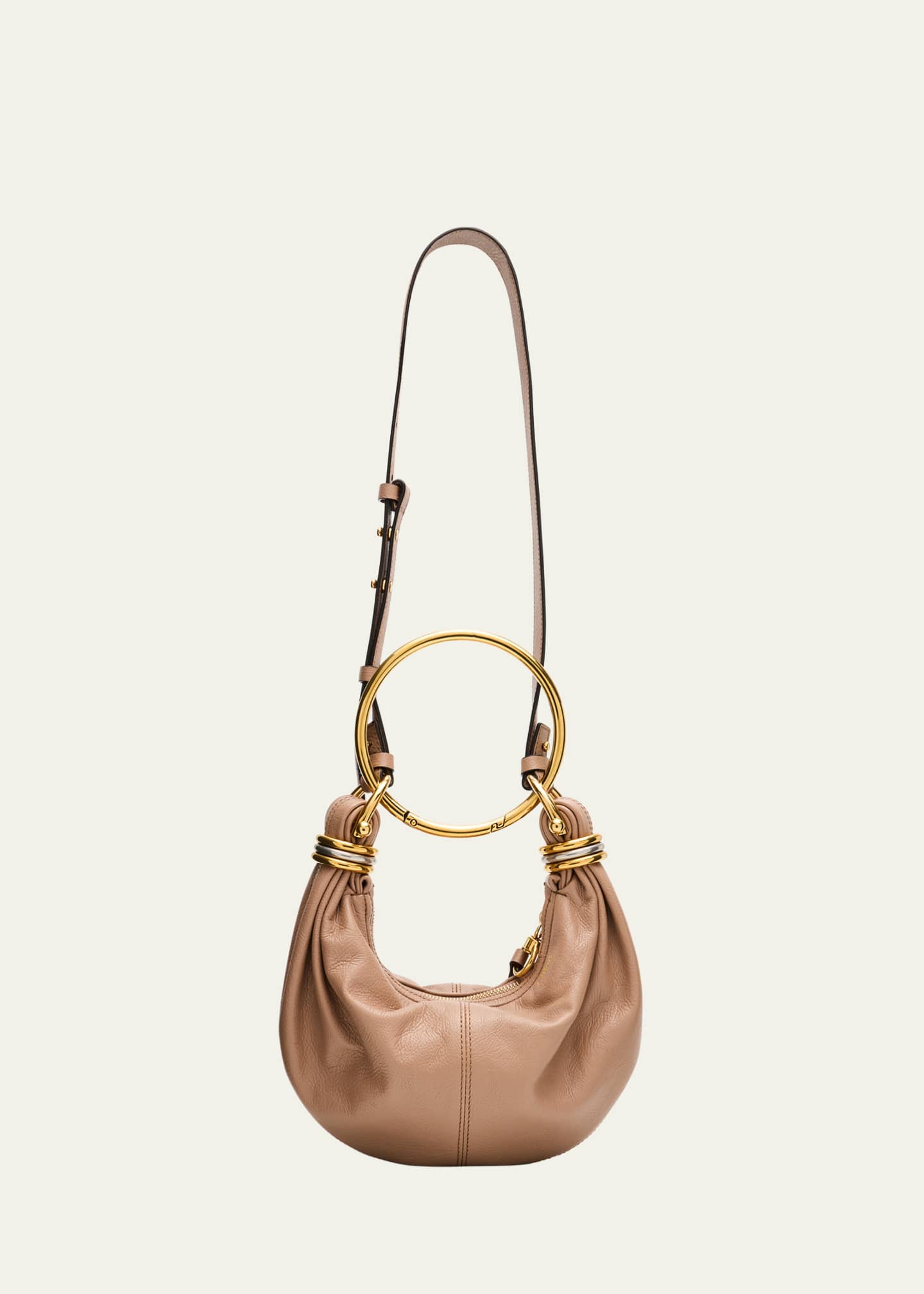 Chloe Mini Bracelet Grained Leather Shoulder Bag - Bergdorf Goodman
