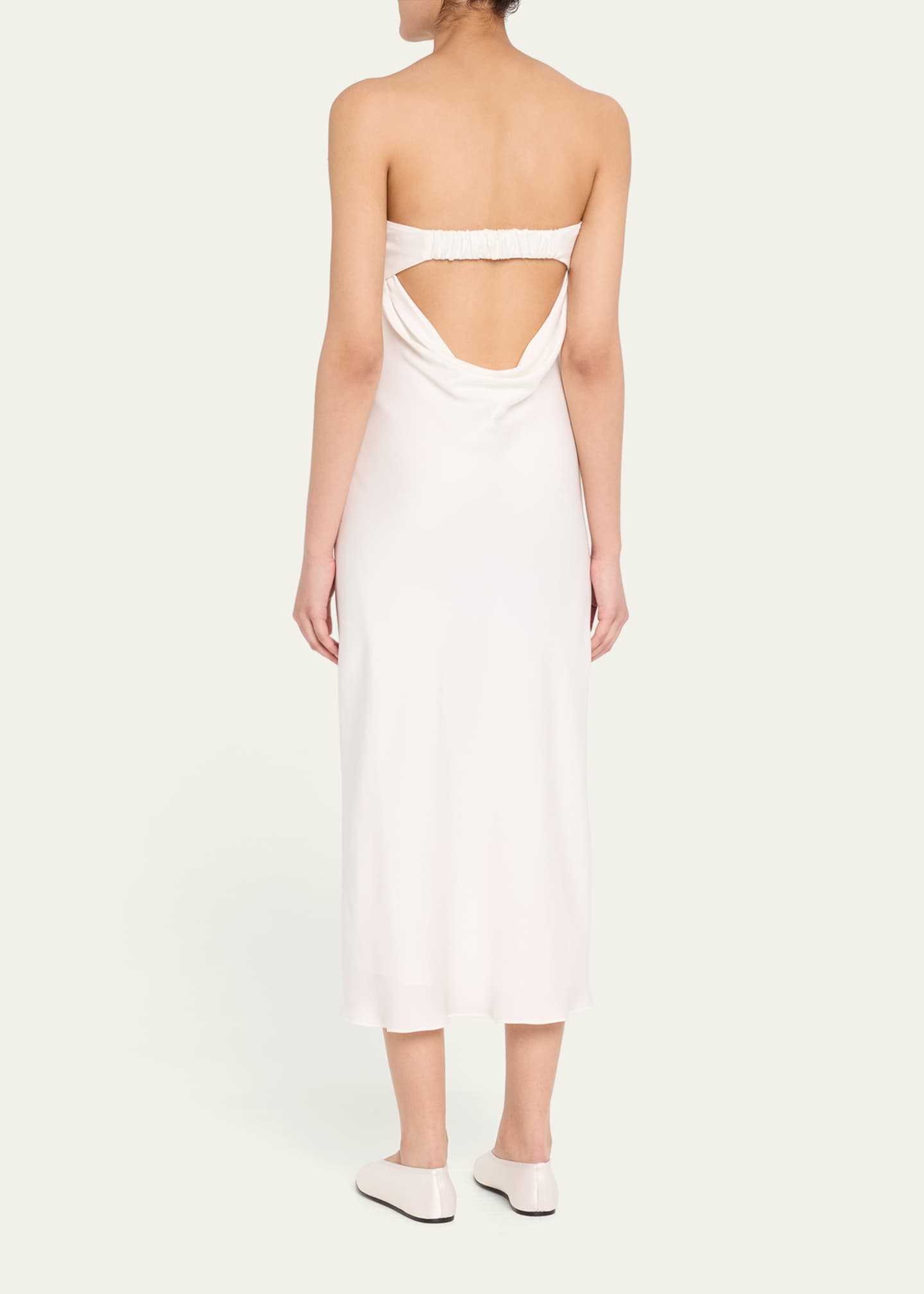 Ramy Brook Shauna Strapless Cowl-Back Midi Dress - Bergdorf Goodman