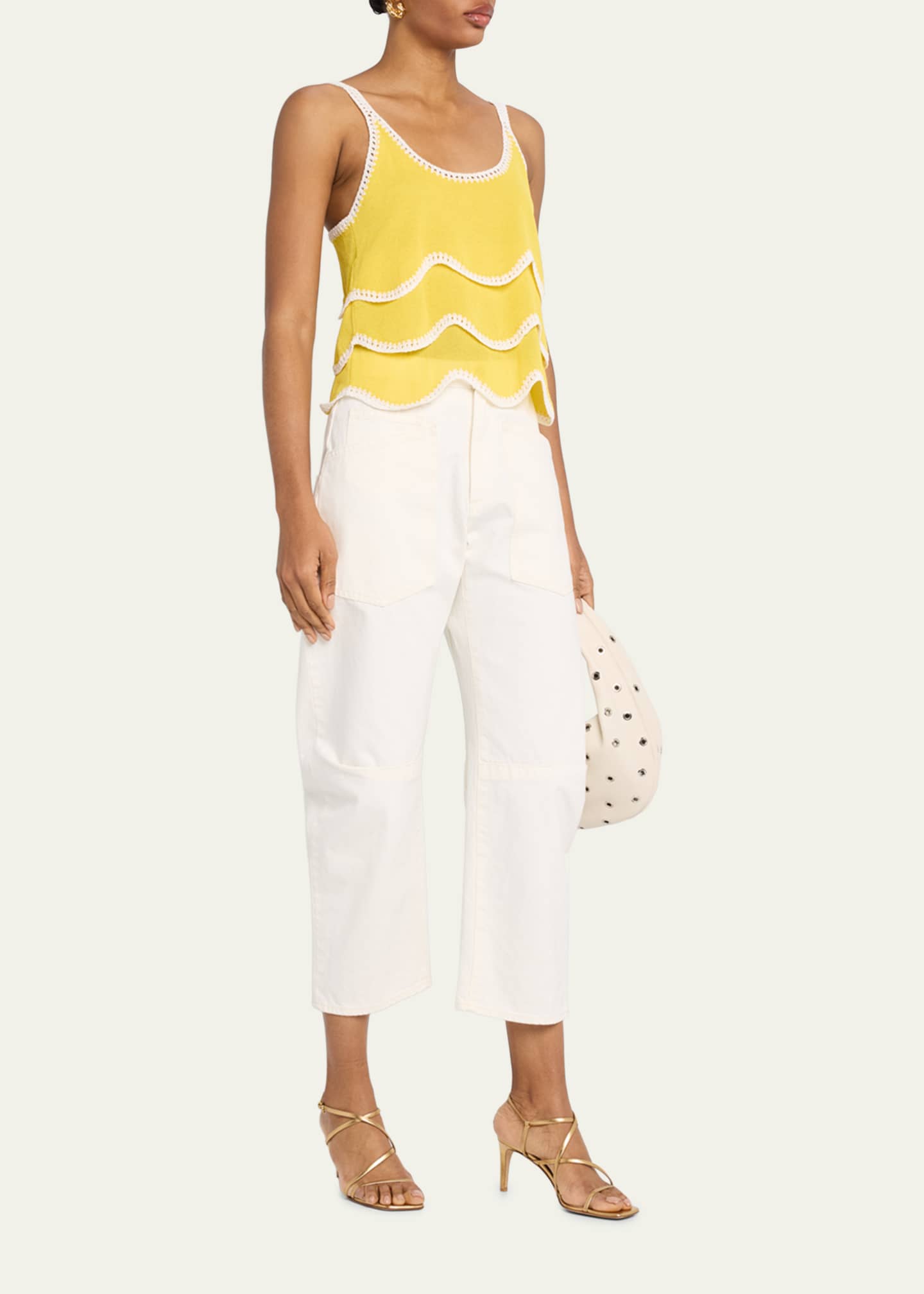 Ramy Brook Ariel Embroidered Sleeveless Top - Bergdorf Goodman