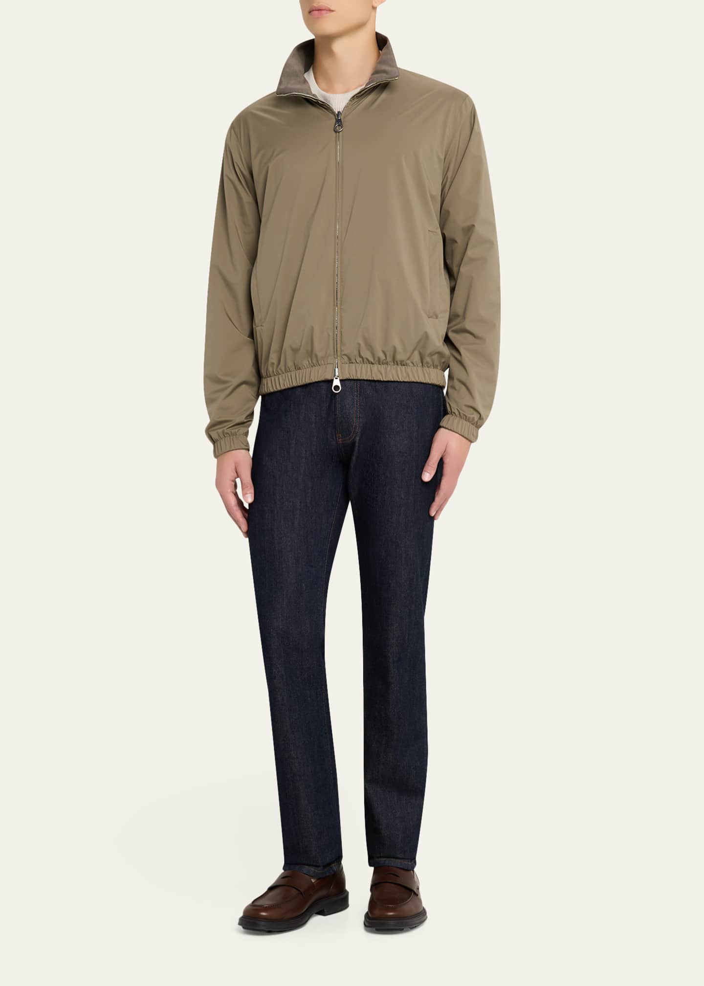 Loro Piana Men's Reversible Bomber Jacket - Bergdorf Goodman