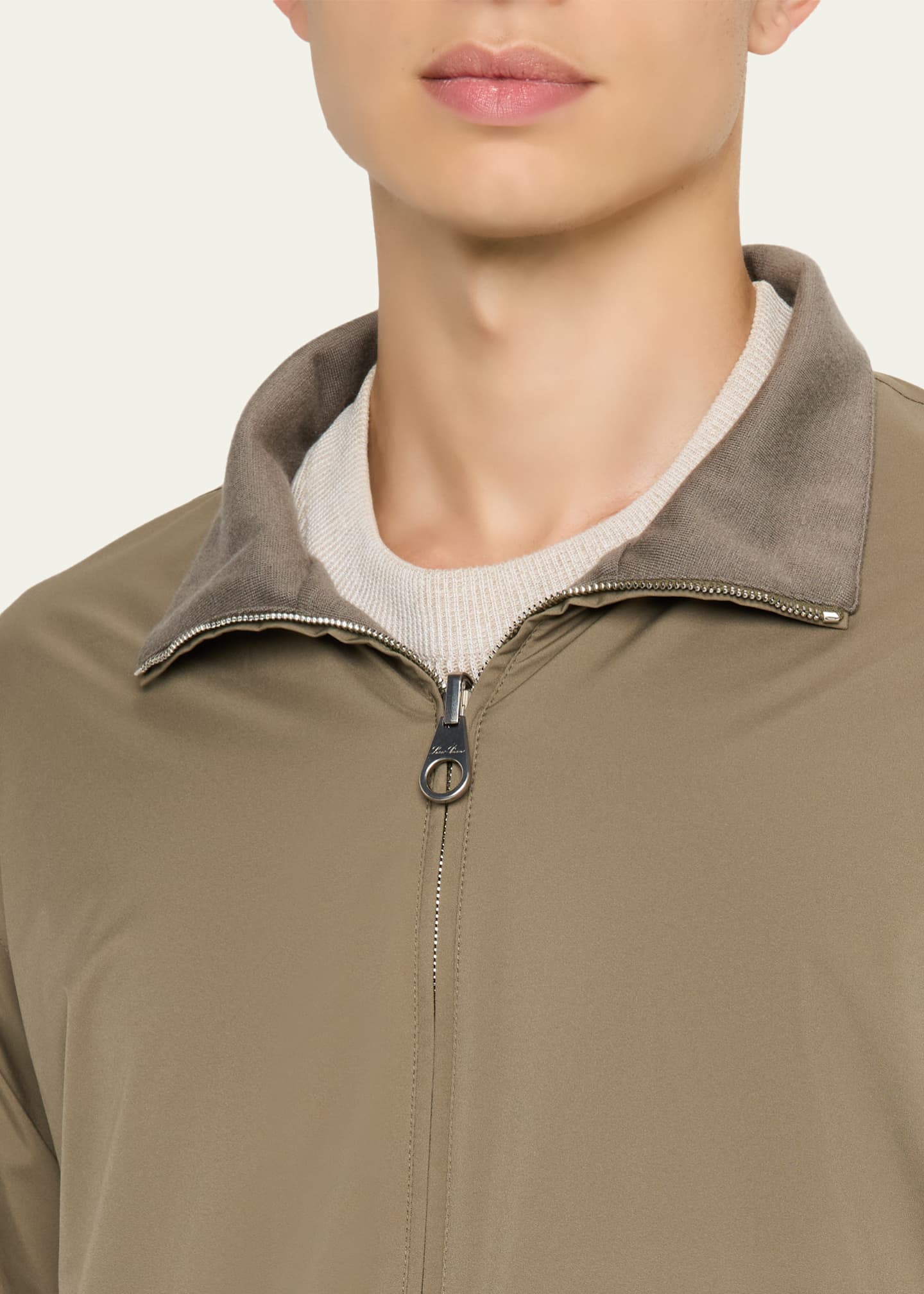 Loro Piana Men's Reversible Bomber Jacket - Bergdorf Goodman