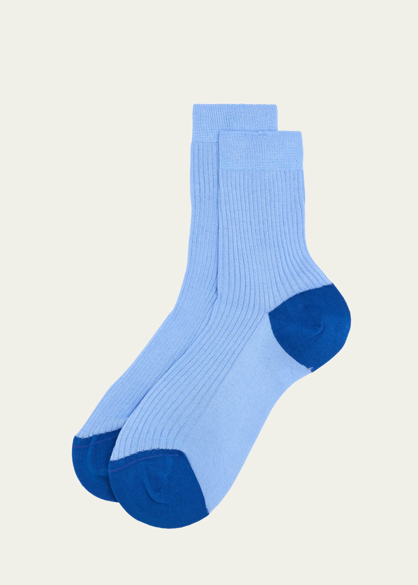 Maria La Rosa Re-Ediction English Ribbed Colorblock Socks - Bergdorf ...