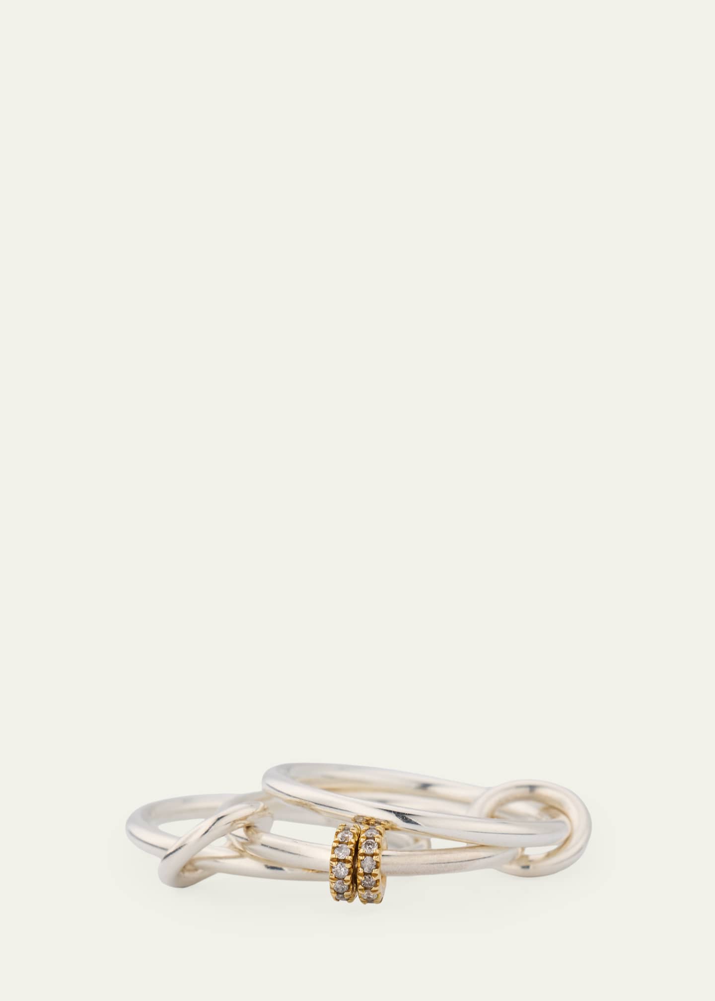 Spinelli Kilcollin Acacia SG Gris Three Link Ring in Sterling Silver ...