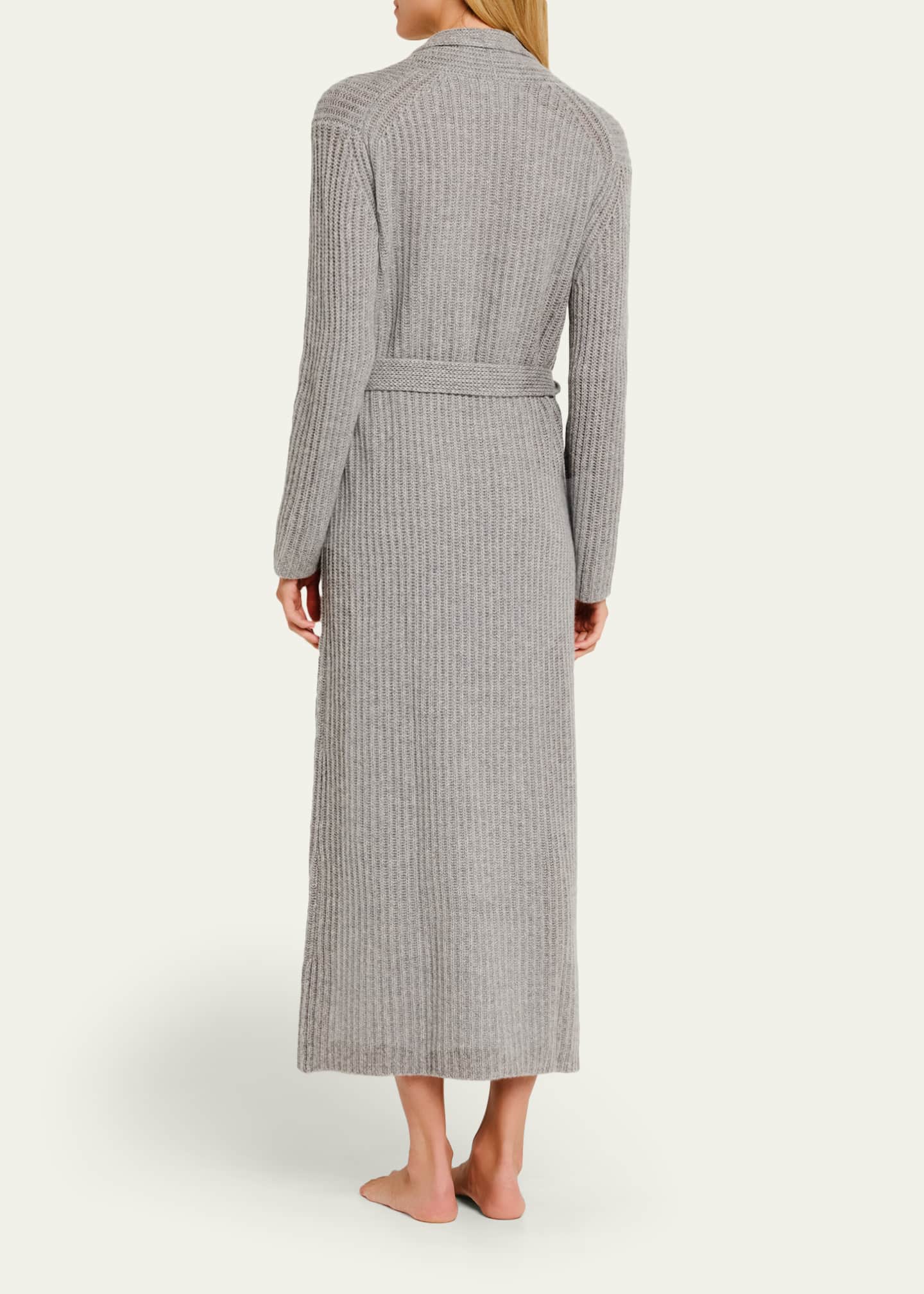 Arlotta Cashmere Rib Knit Cashmere Robe - Bergdorf Goodman