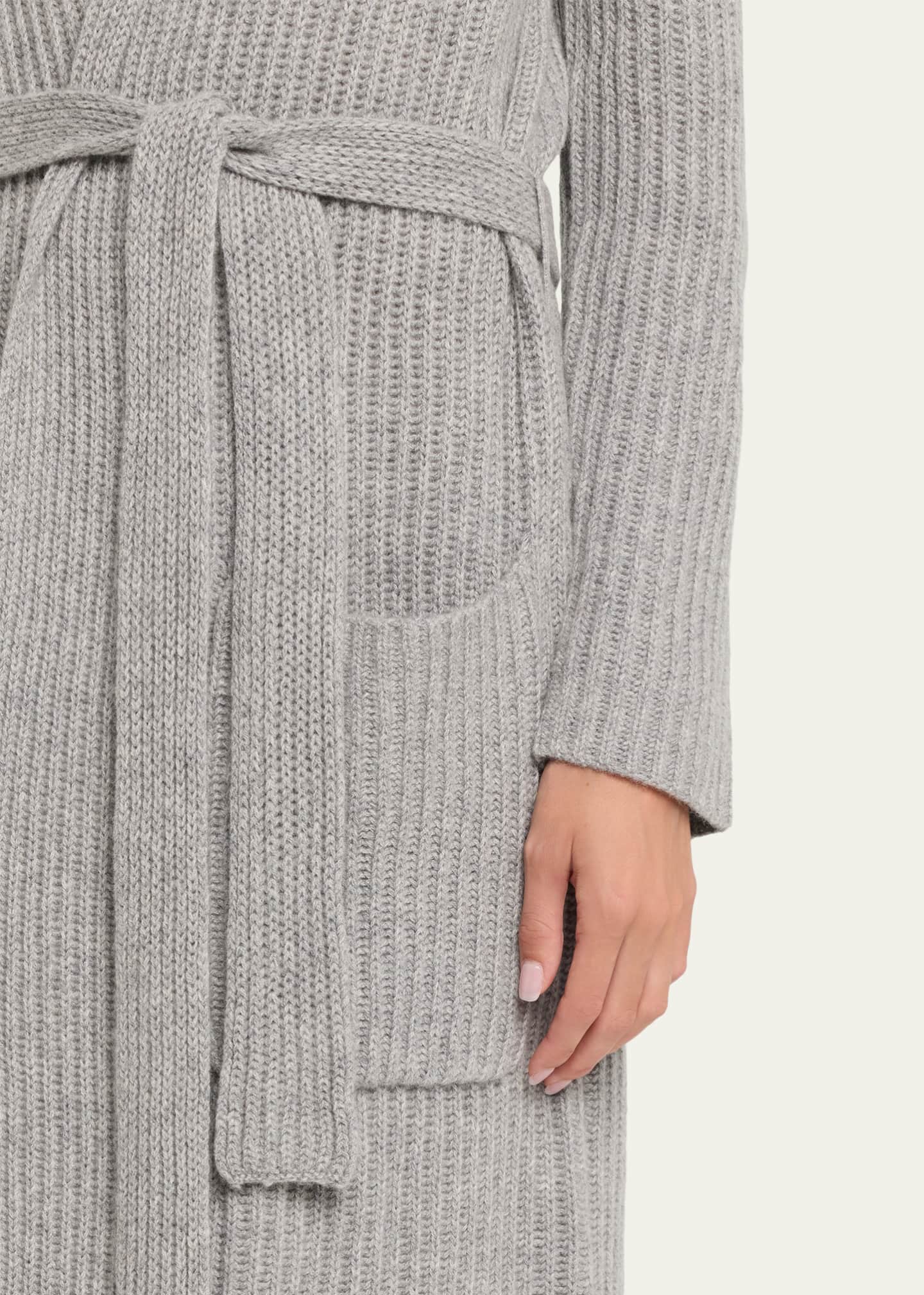 Arlotta Cashmere Rib Knit Cashmere Robe - Bergdorf Goodman