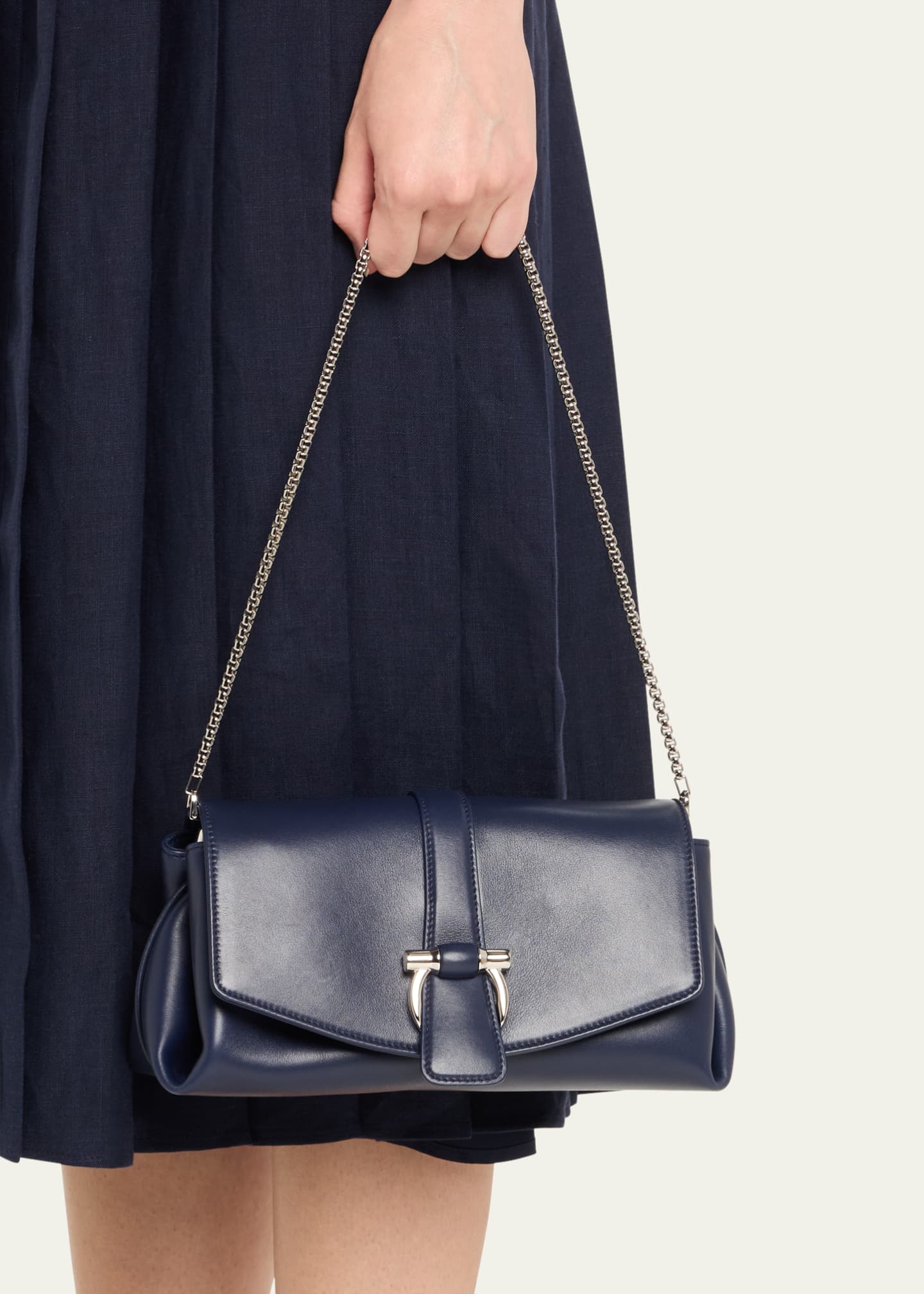 Ferragamo Small New Line Shoulder Bag - Bergdorf Goodman