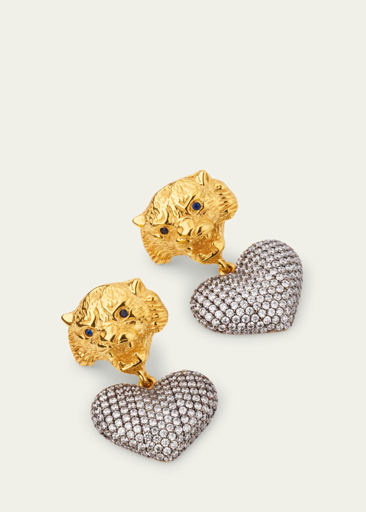 Begum Khan Tiger Heart Dangle Earrings - Bergdorf Goodman