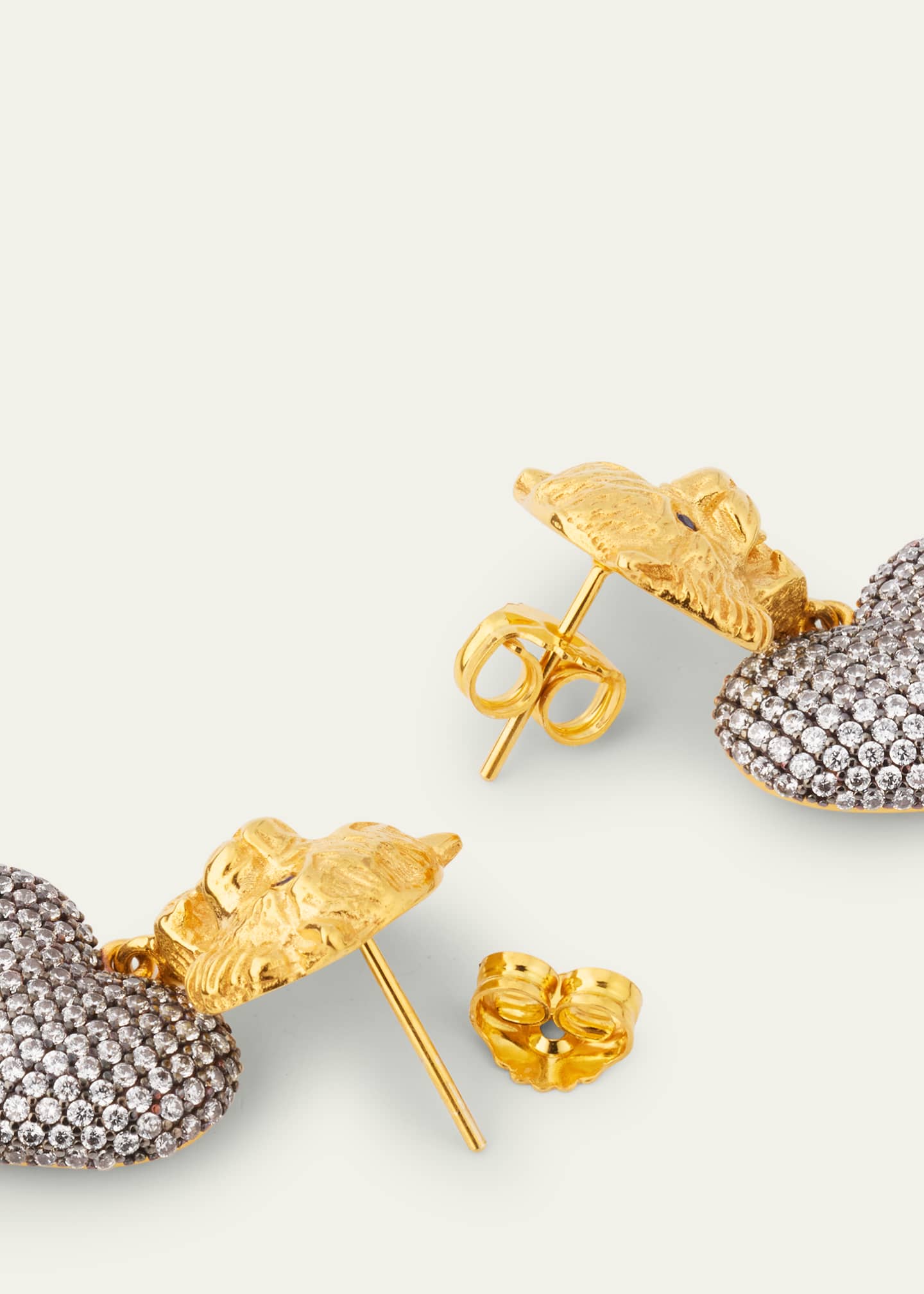 Begum Khan Tiger Heart Dangle Earrings - Bergdorf Goodman