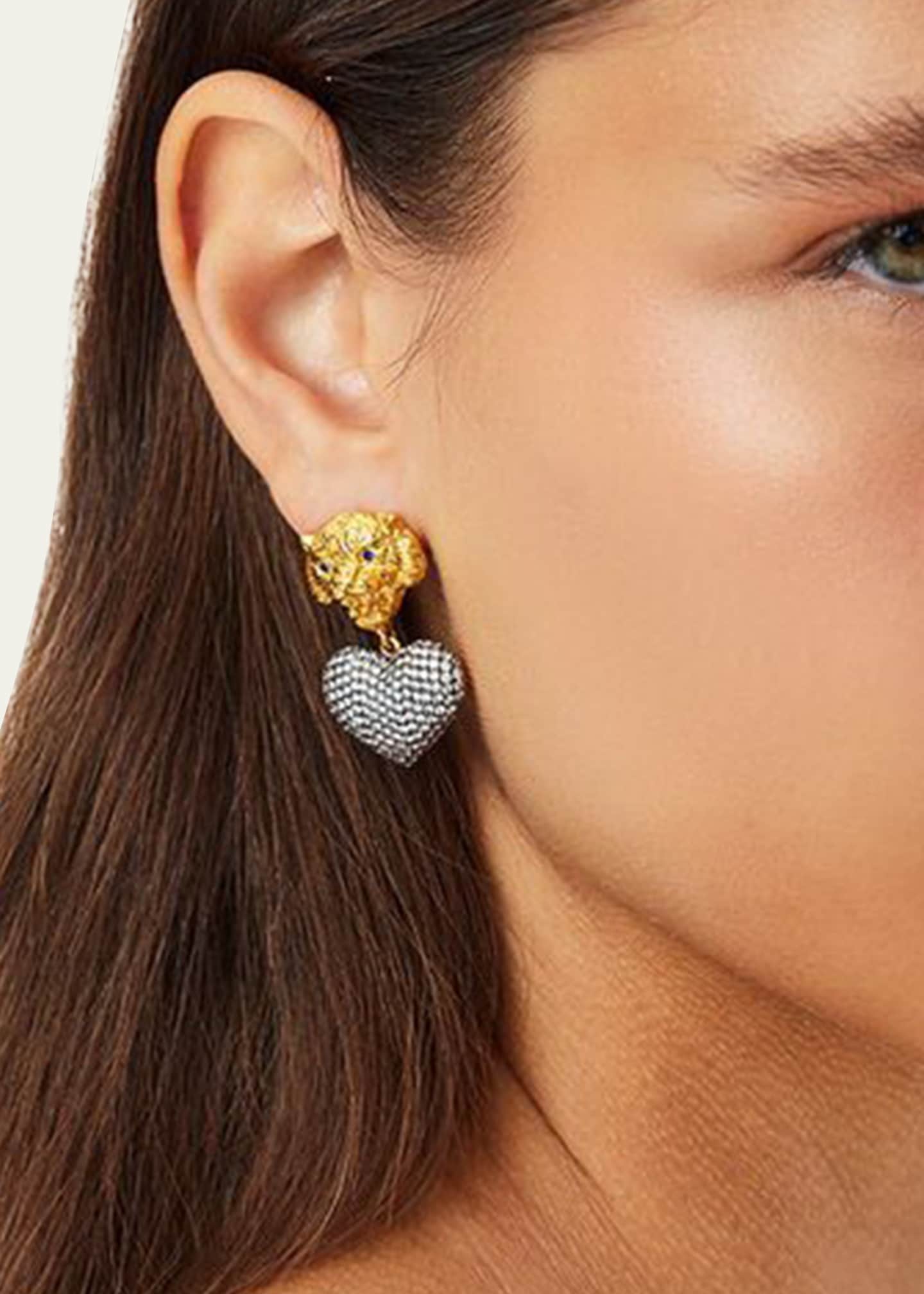 Begum Khan Tiger Heart Dangle Earrings - Bergdorf Goodman