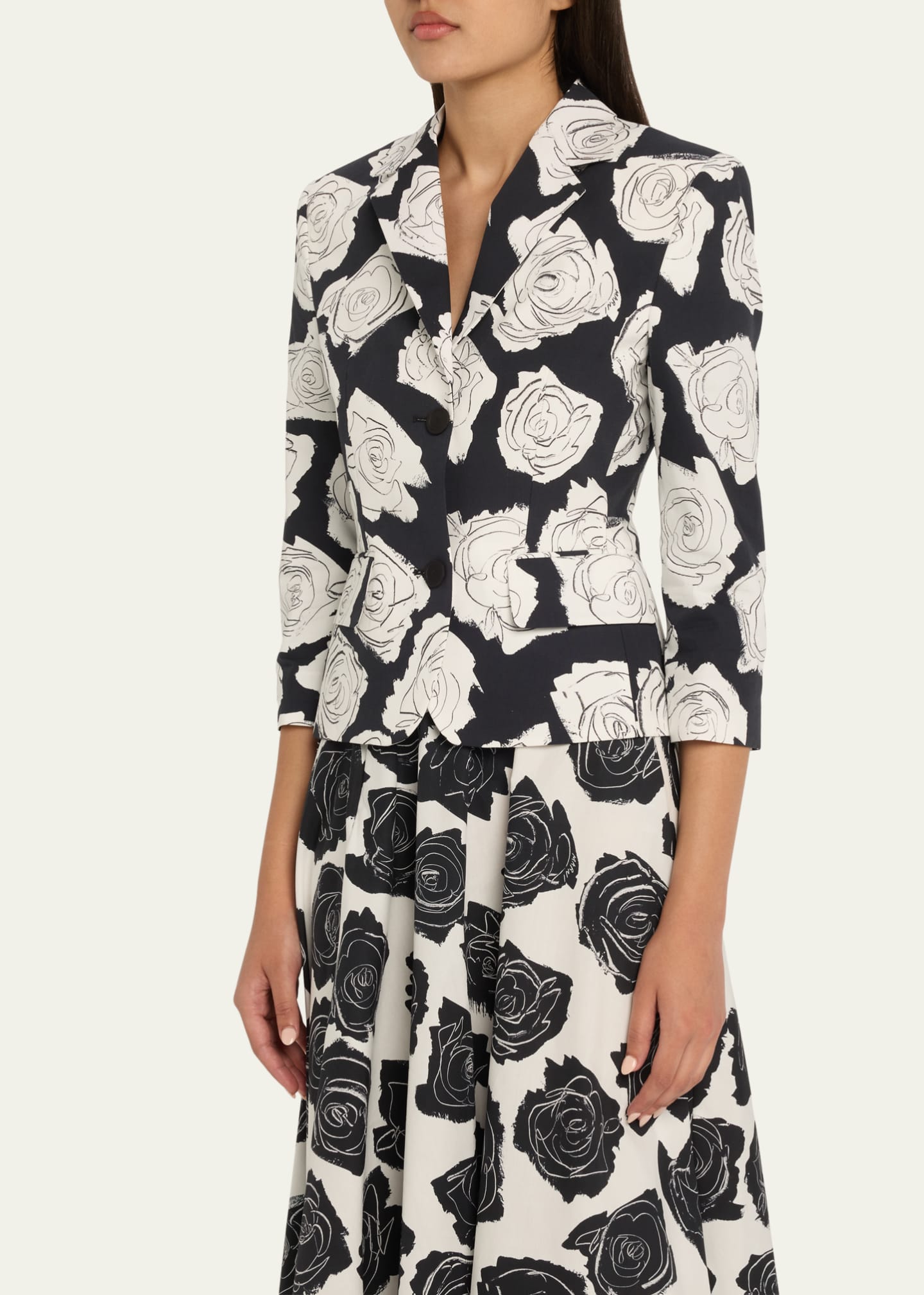Marni Rose Print Compact Cotton Baby Jacket - Bergdorf Goodman