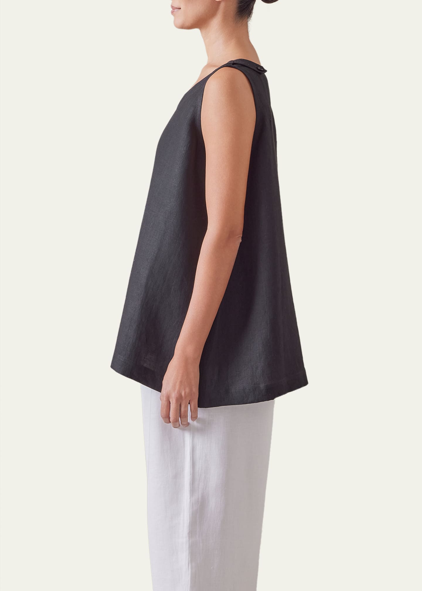 Eskandar A-Line Round Neck Shell (Mid Plus Length) - Bergdorf Goodman