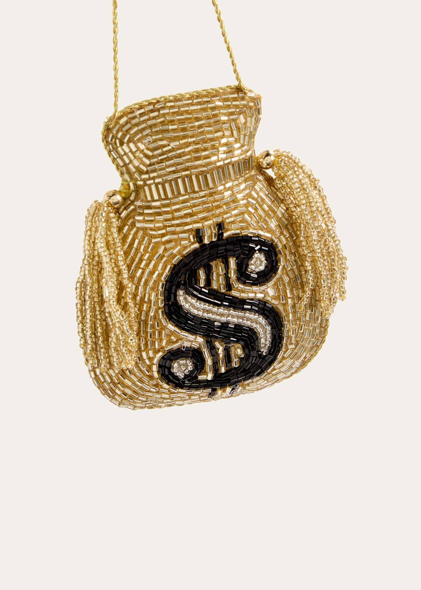 Sudha Pennathur Beaded Money Bag Christmas Ornament - Bergdorf Goodman