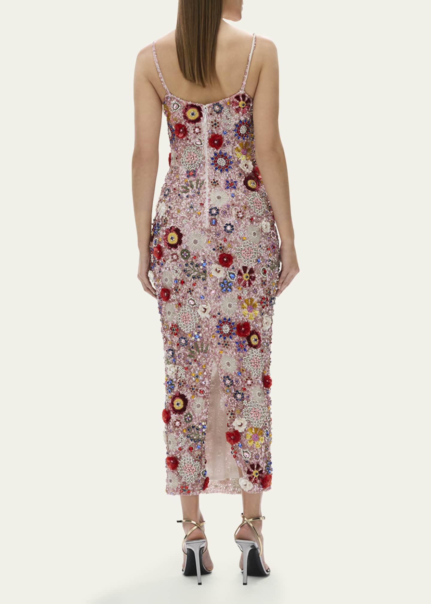 Rachel Gilbert Francesca Floral Embellished Midi Gown - Bergdorf Goodman