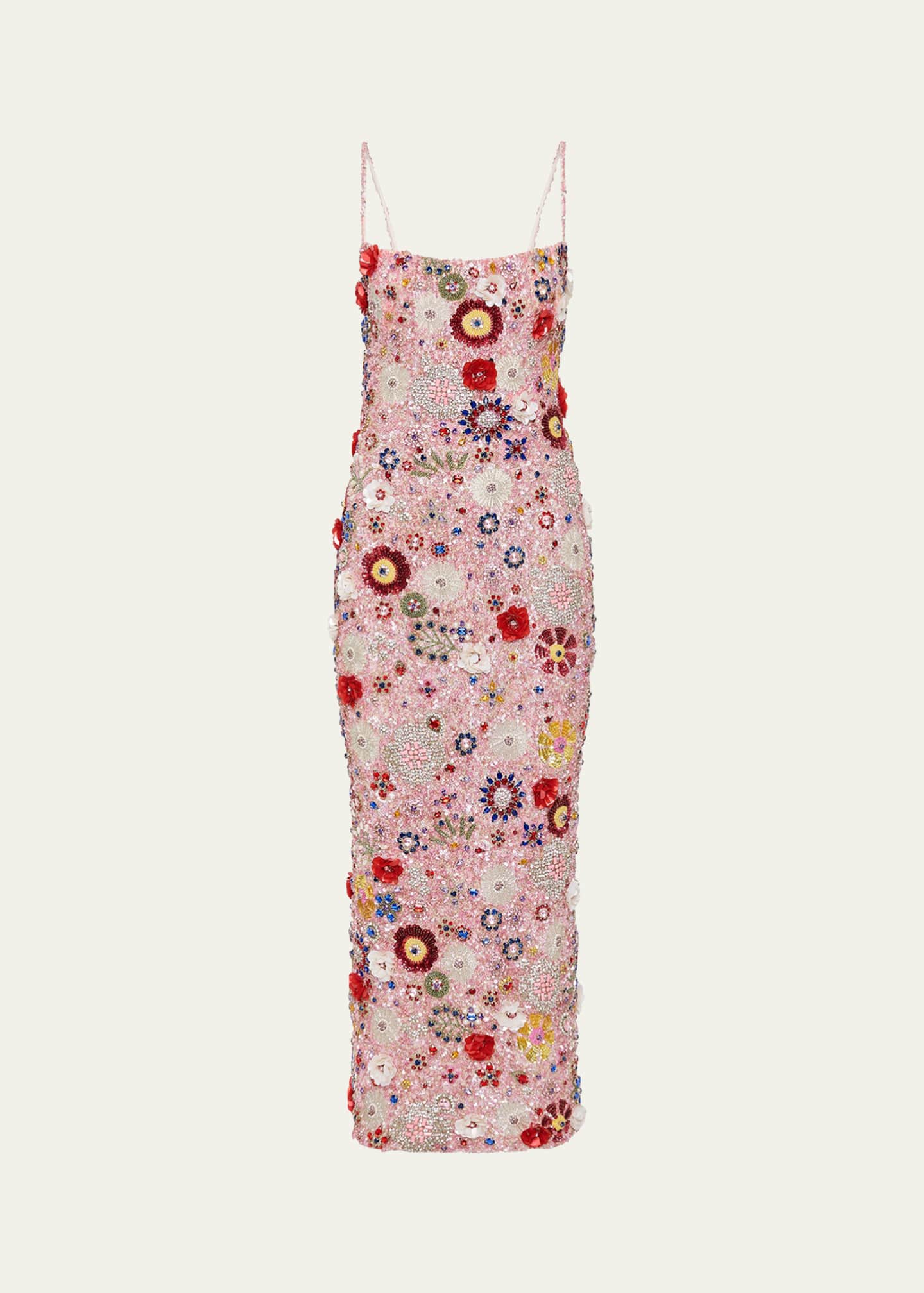 Rachel Gilbert Francesca Floral Embellished Midi Gown - Bergdorf Goodman